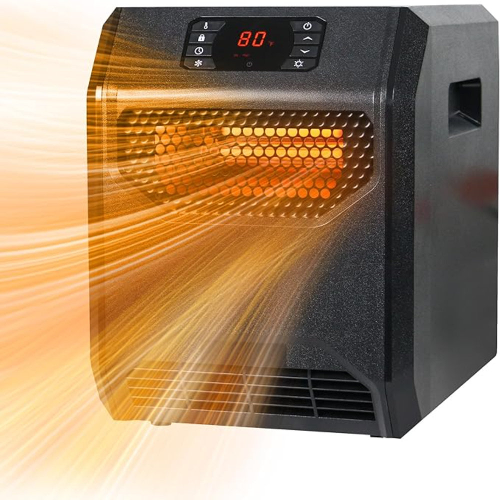 BUILTCO Portable Electric Infrared Space Heater For Indoor Use ...
