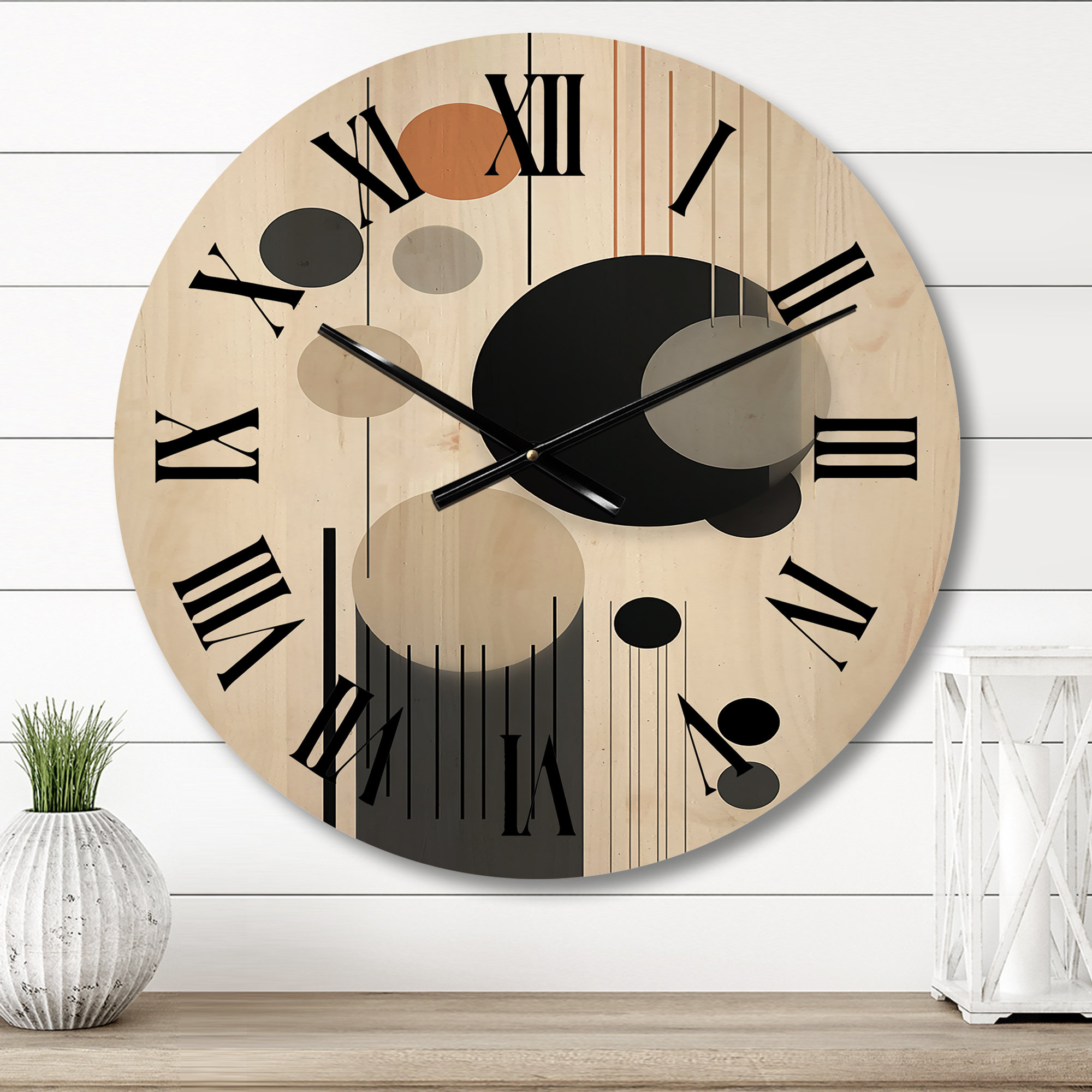 East Urban Home Minimal Circular Geometric Illustration X - Modern ...