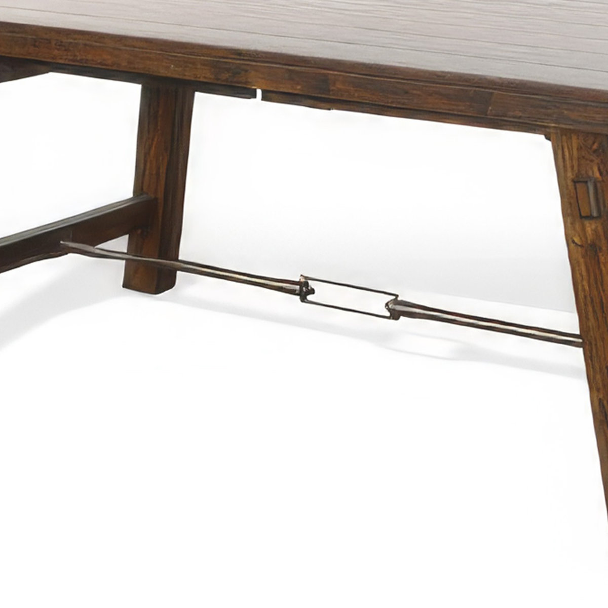 Benjara Reggie Extendable Table, Brown Mahogany Wood, Rectangular 76 ...