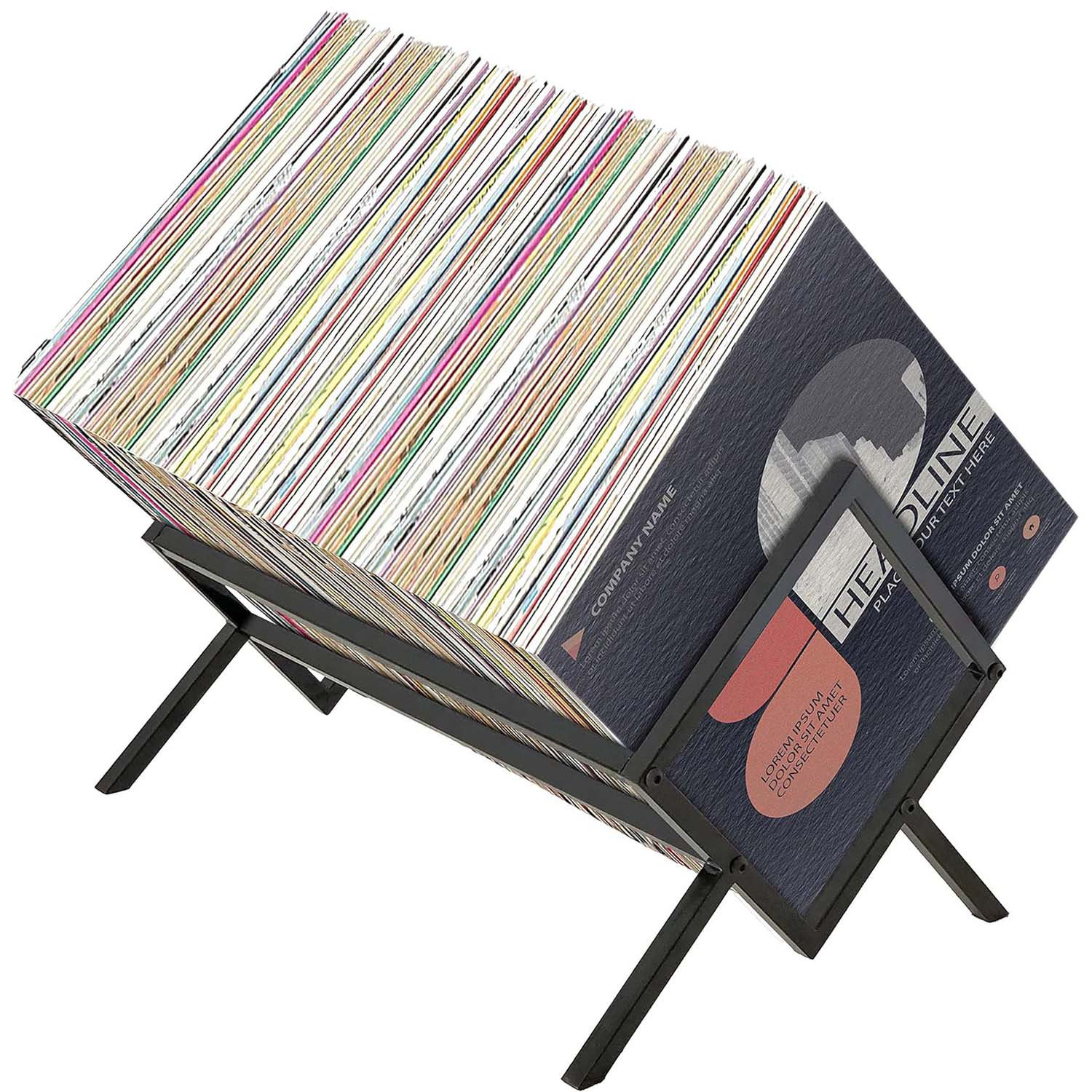 George Oliver Vinyl Record Storage Holder, Holds Up To 90-110 Lps ...