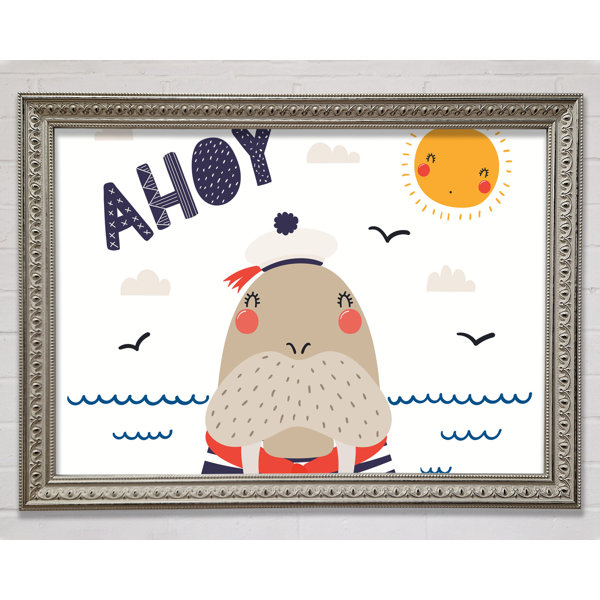 Bright Star Ahoy Walrus - Single Picture Frame Art Prints | Wayfair.co.uk