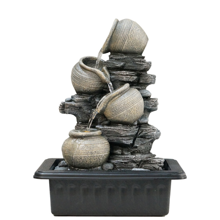 Alpen Home Douglasland Weather Resistant Table Top Fountain with Light ...