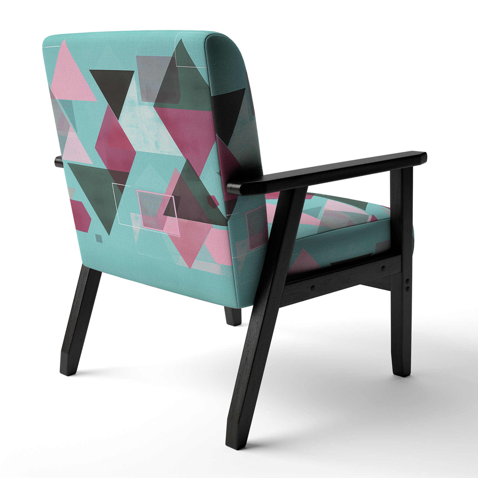 Orren Ellis Geometric Hexagons Pattern I - Upholstered Transitional ...