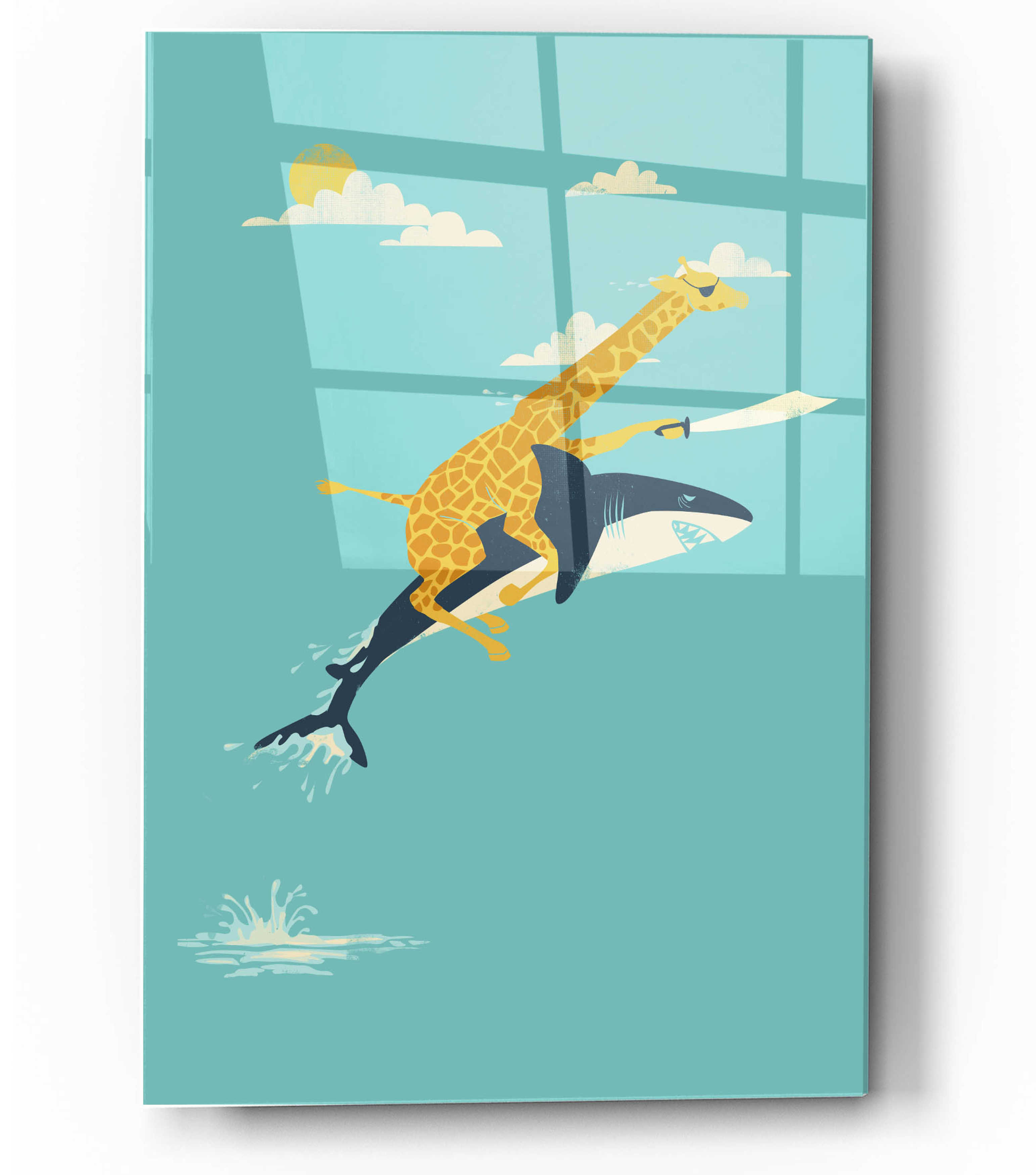 Trinx Epic Art 'Onward' By Jay Fleck, Acrylic Glass Wall Onward by Jay ...