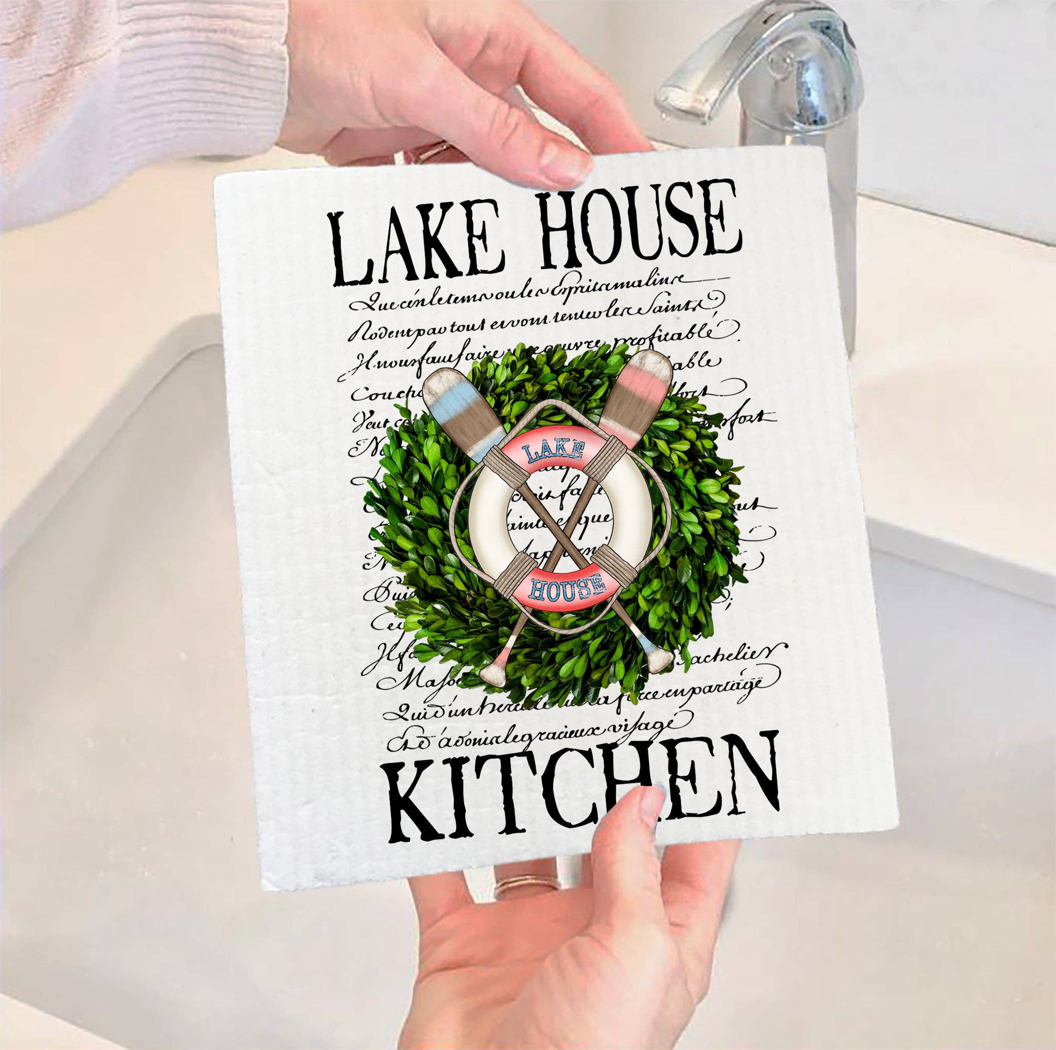 Breakwater Bay Lake House Kitchen Swedish Dish Cloth ( Set Of 2) | Wayfair