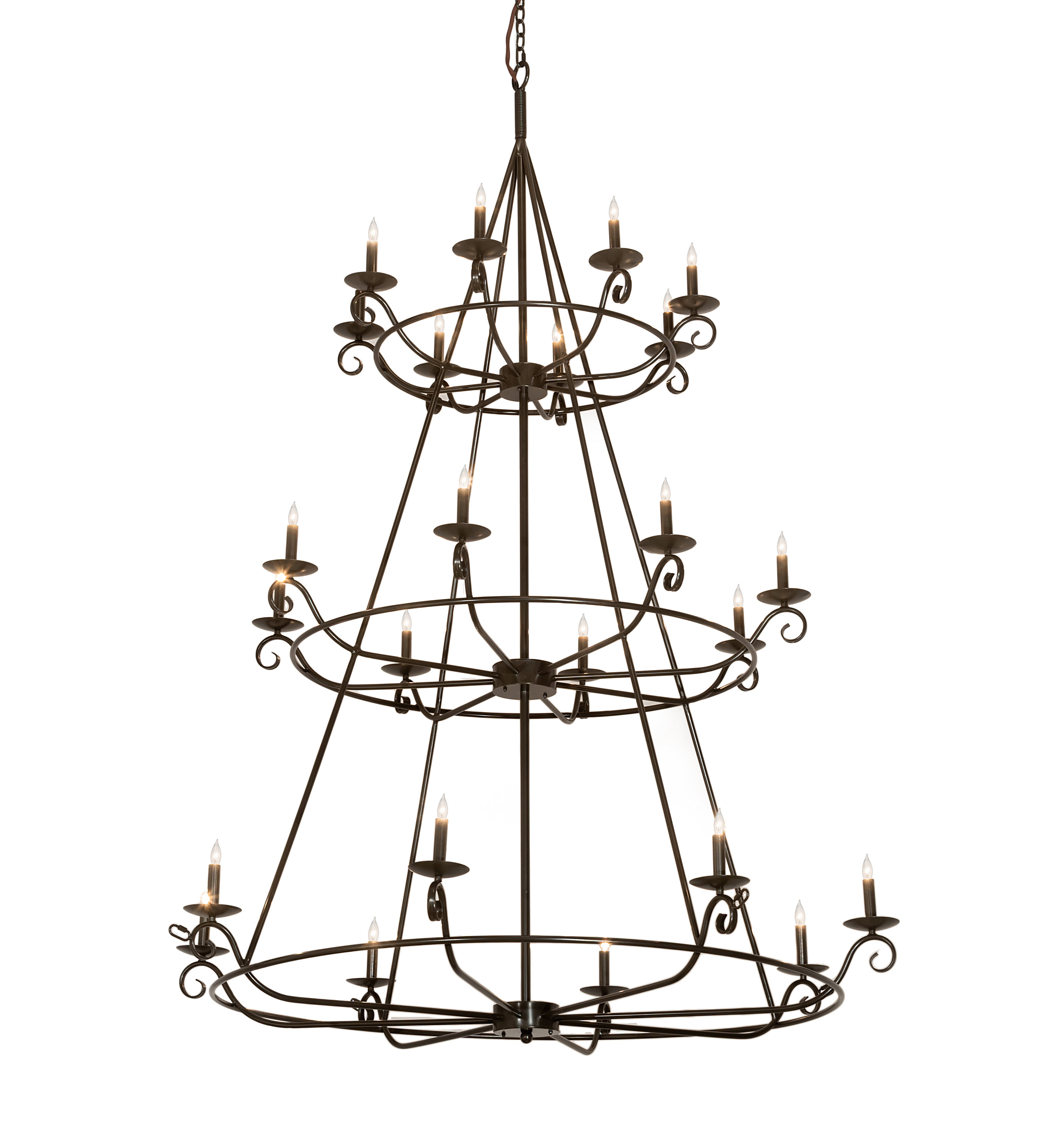 Canora Grey 60" Wide Fosca 24 Light Three Tier Chandelier - Wayfair Canada