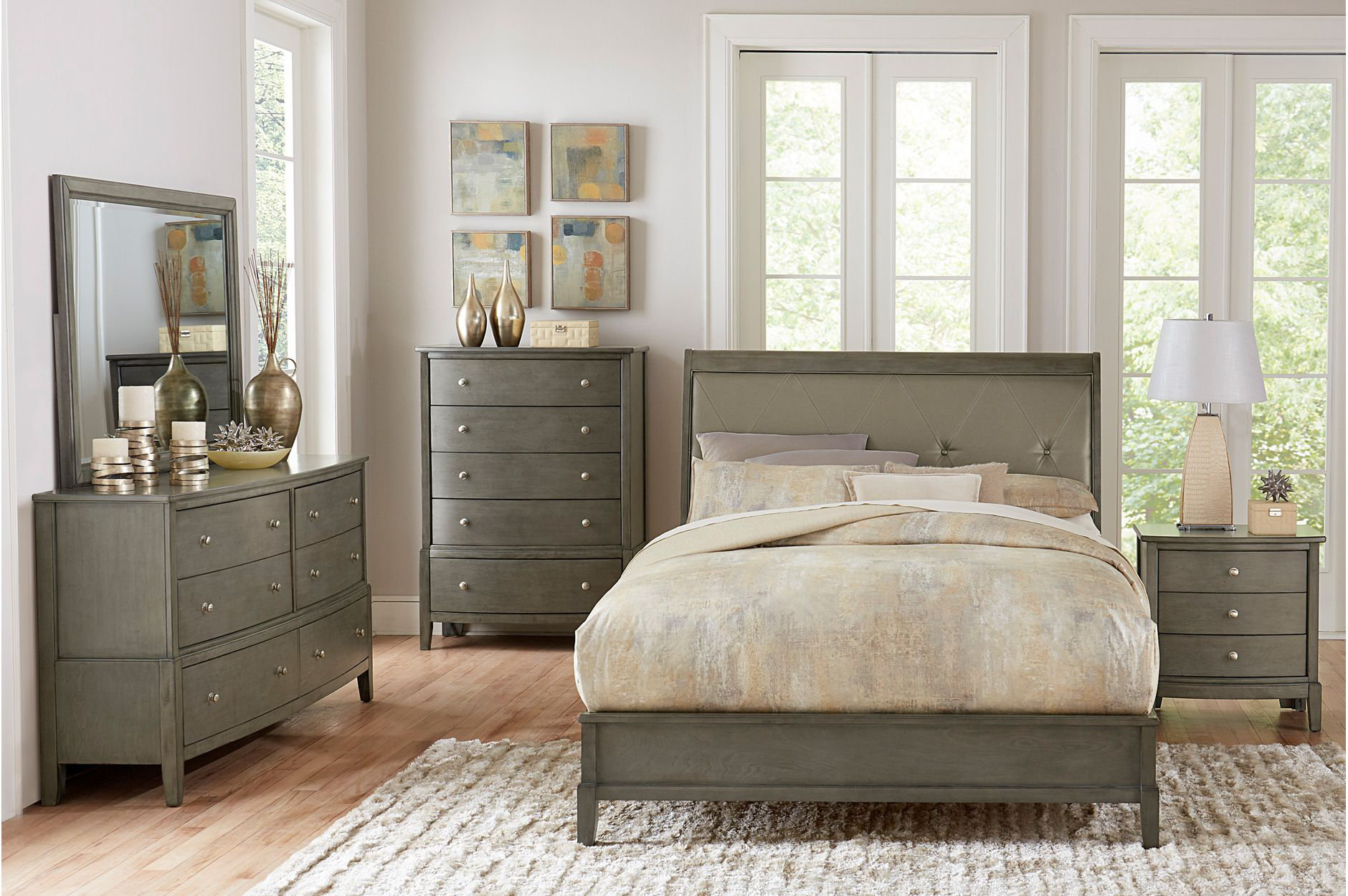 Wildon Home® Guylaine Felicle Faux Leather Upholstered Panel Bedroom ...