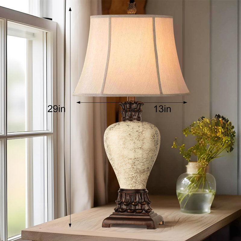 Alcott Hill® Farmhouse Rustic Table Lamps Set Of 2 | Wayfair