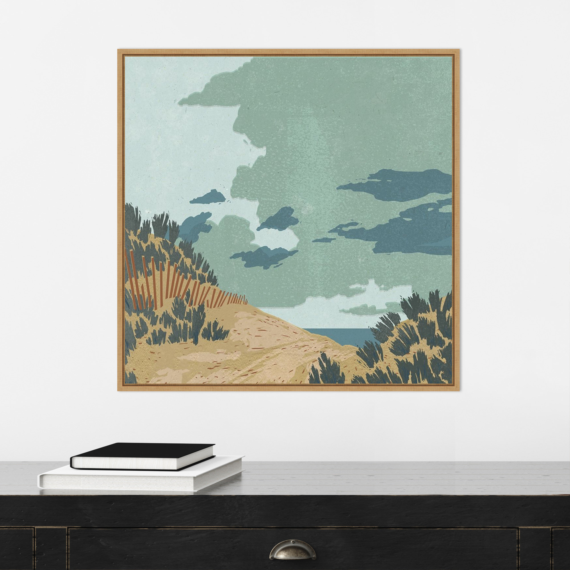 Ivy Bronx Jacob Green Hidden Dune II Framed On Canvas by Jacob Green ...
