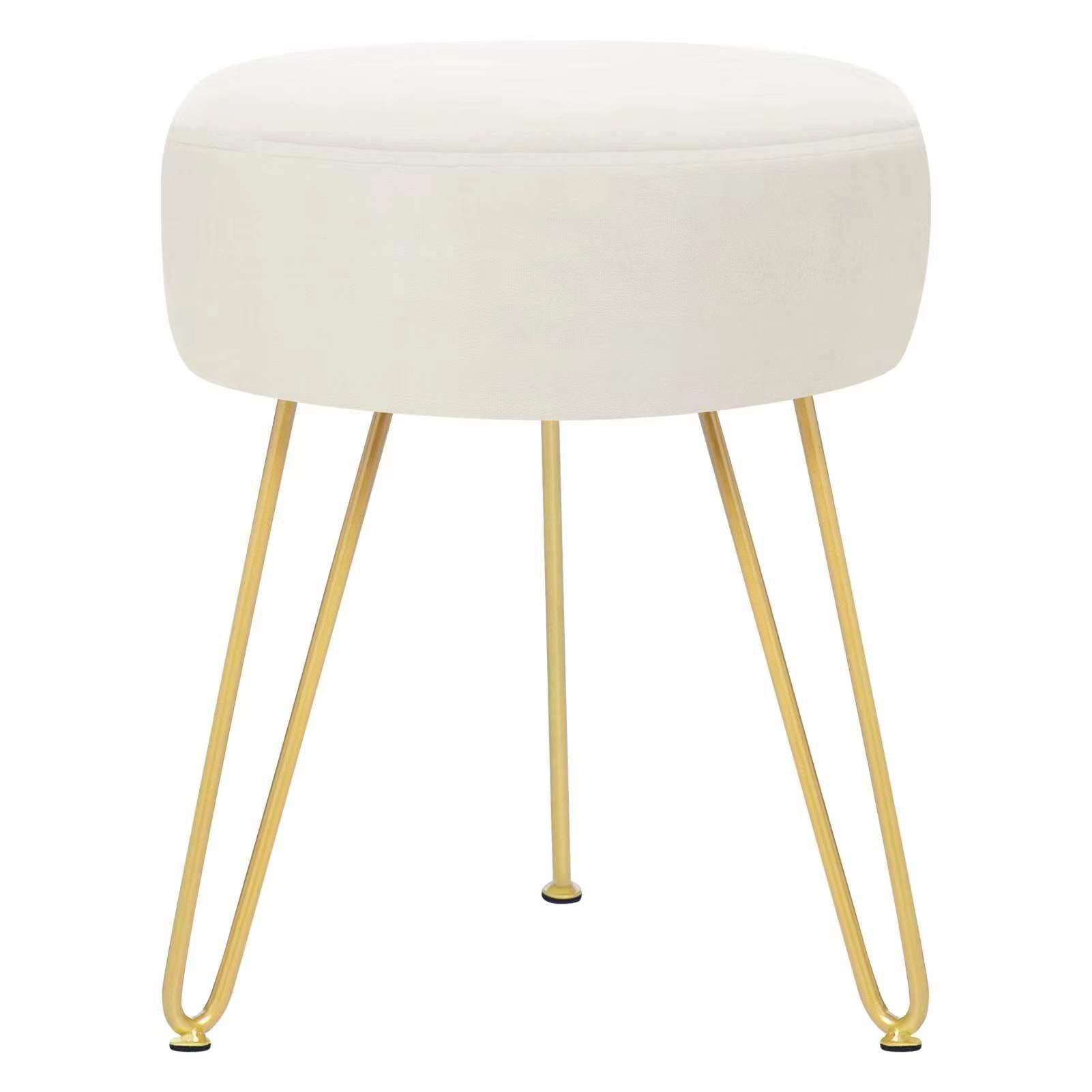Mercer41 Multifunctional Vanity Stools,Velvet Round Ottoman Modern ...