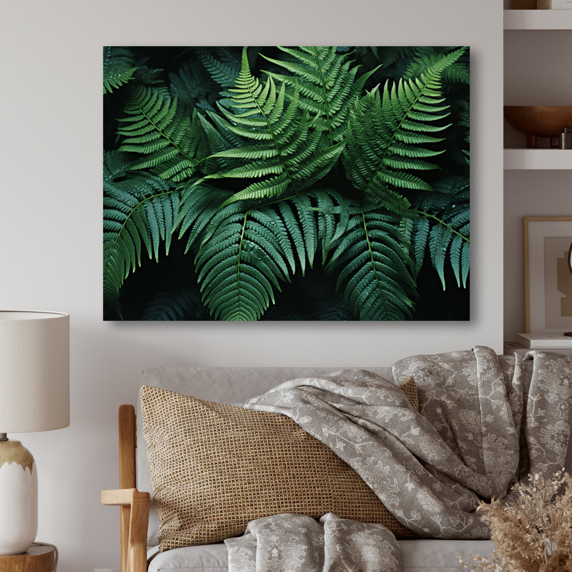 Winston Porter Ferns Close Up Photo VI - Floral Metal Wall Decor | Wayfair