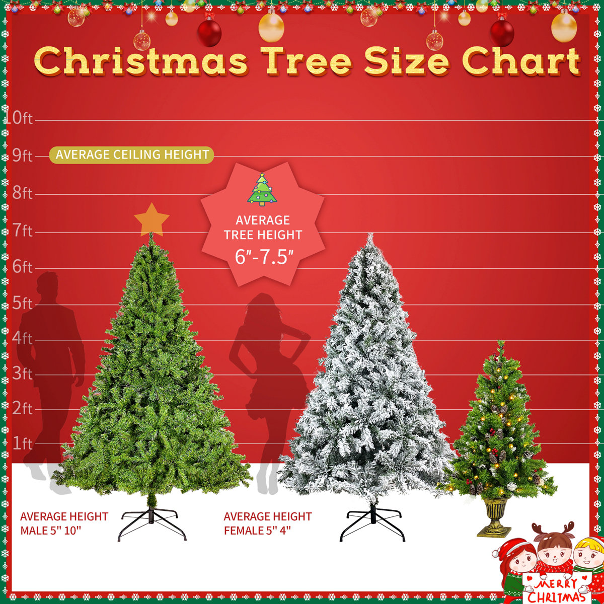 The Holiday Aisle® 48' Lighted Artificial Christmas Tree - Stand ...
