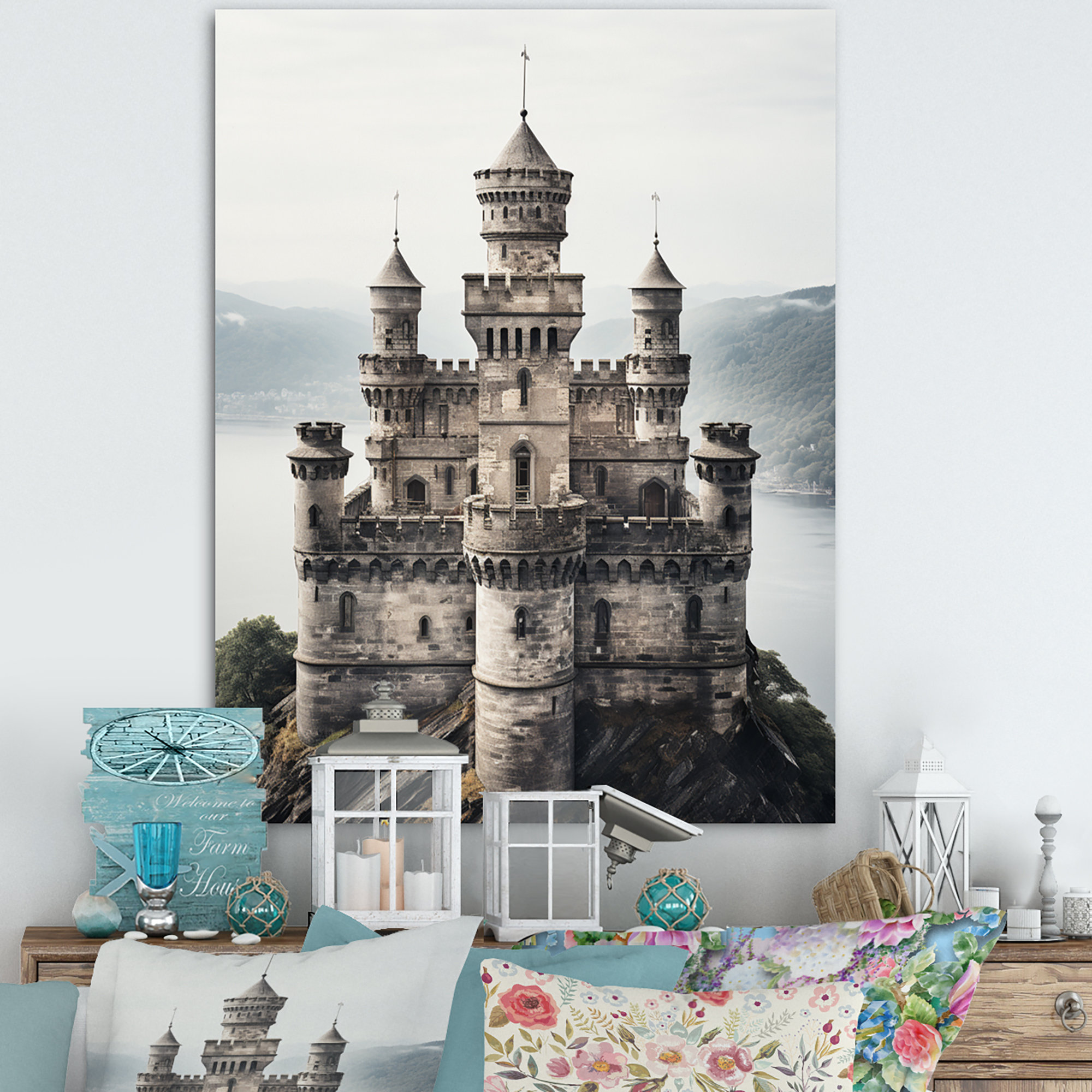 Latitude Run® Castles Minimalist Majesty IV - Cityscapes Wall Art ...