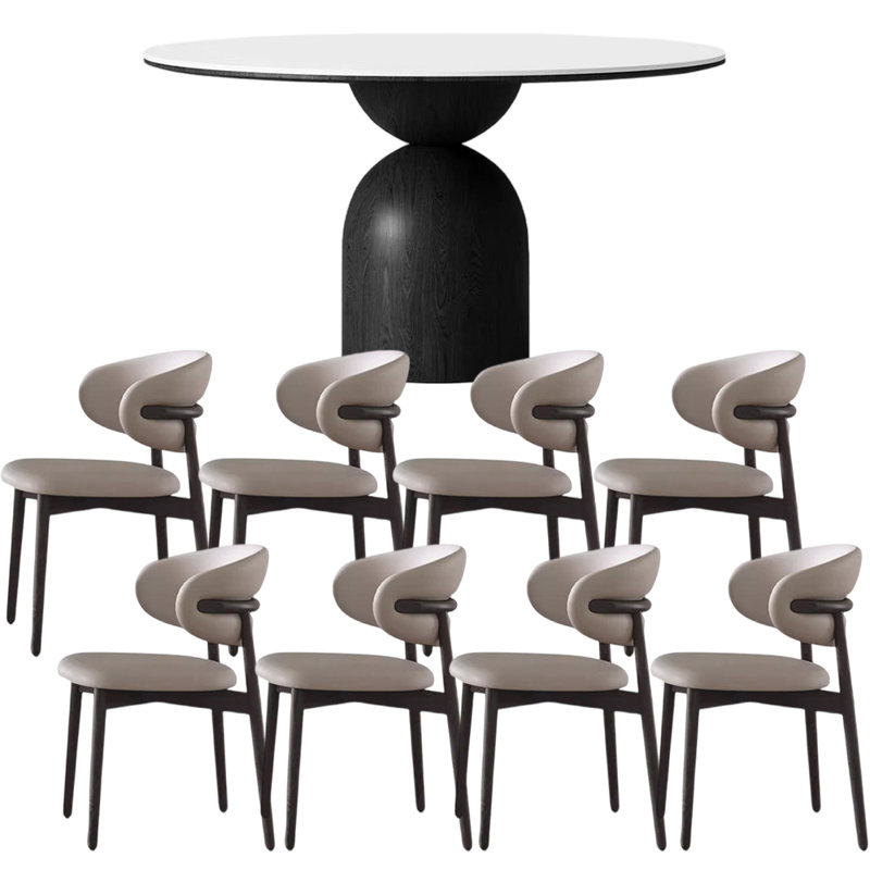 ZKuylo Modern simple light luxury dining round table sets | Wayfair