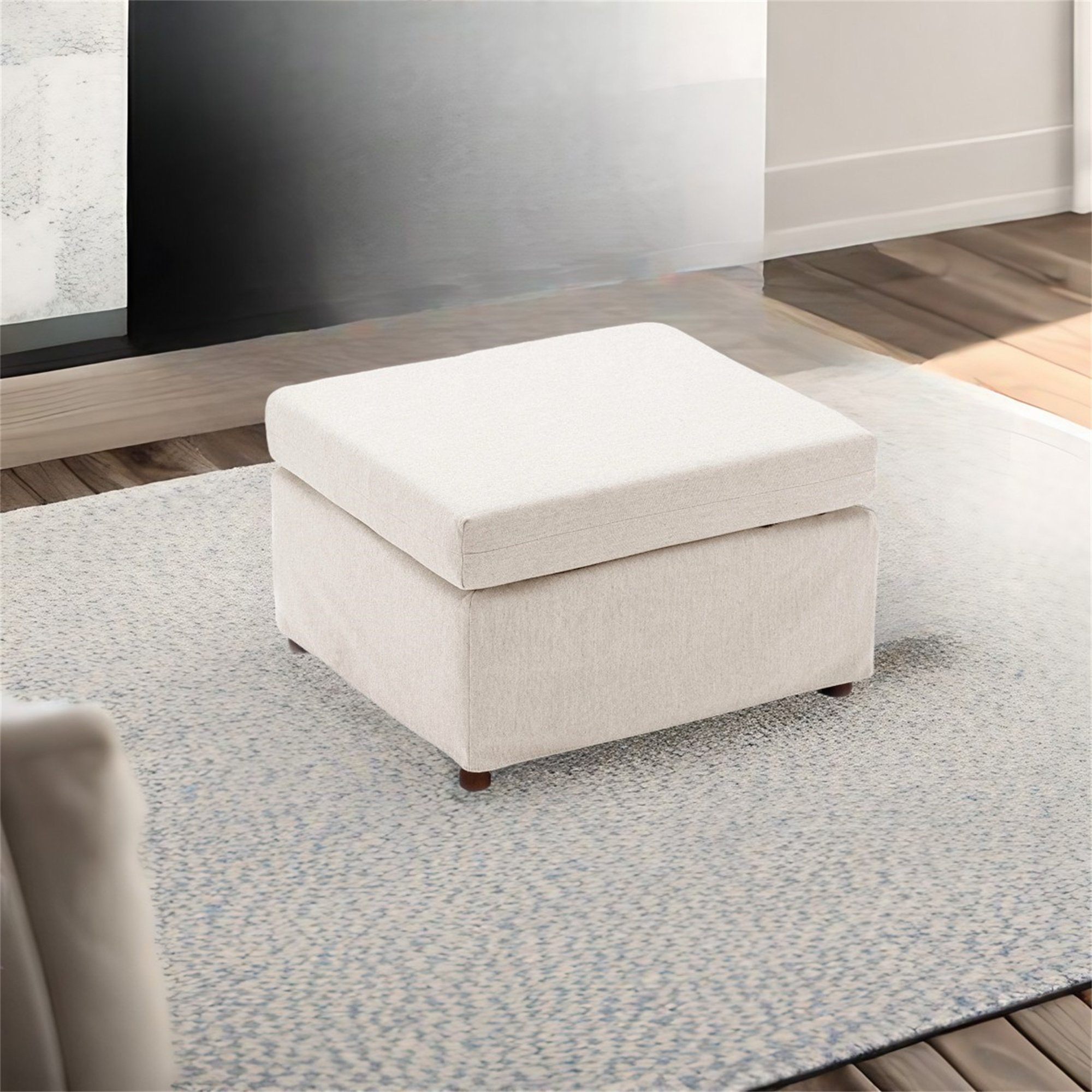 Latitude Run® Cushion Covers Removable And Washable Ottoman - Wayfair ...