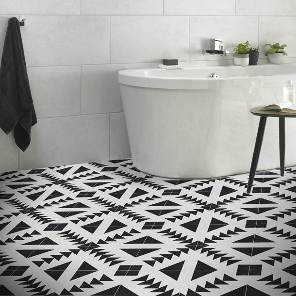 Moroccan Mosaic Tile House 8" x 8" Cement Patterned Wall & Floor Tile ...