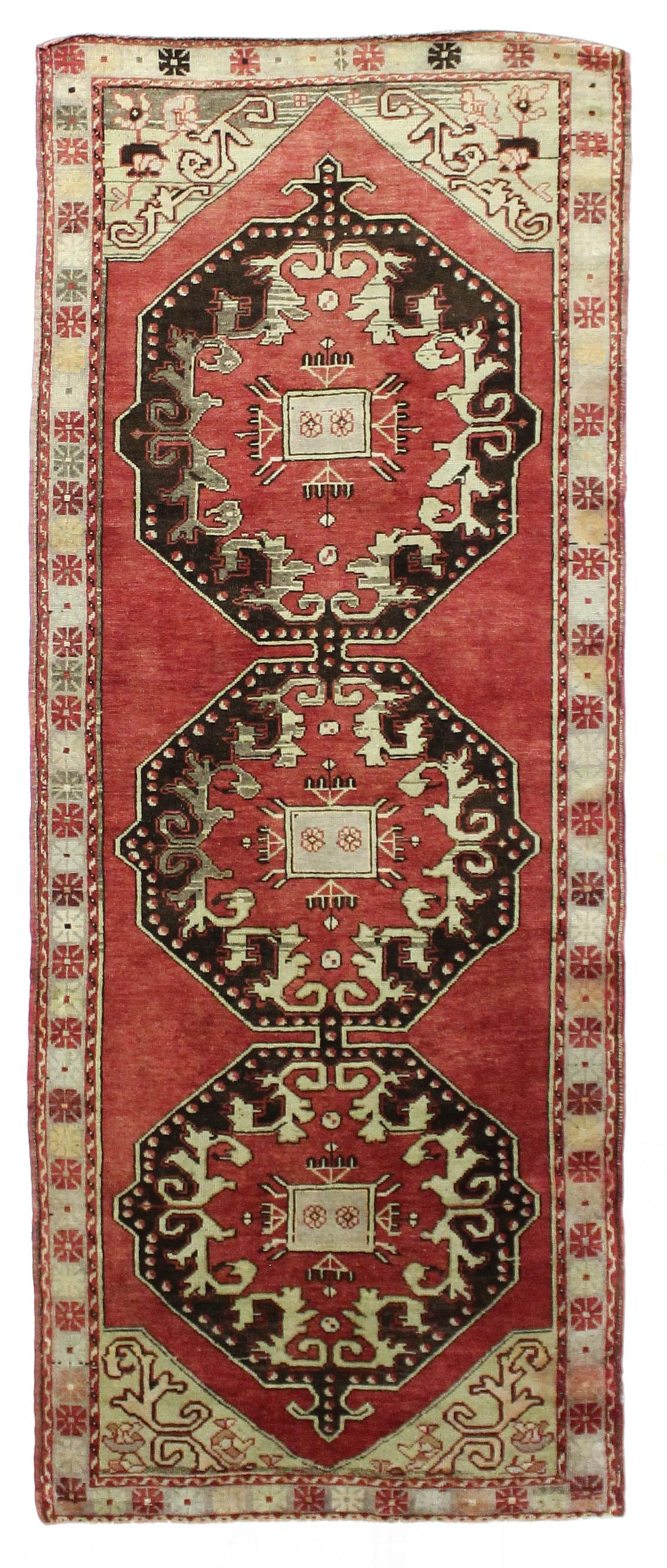 Bungalow Rose 4X9 Vintage Anatolian Handmade Dowry Distressed Turkish ...