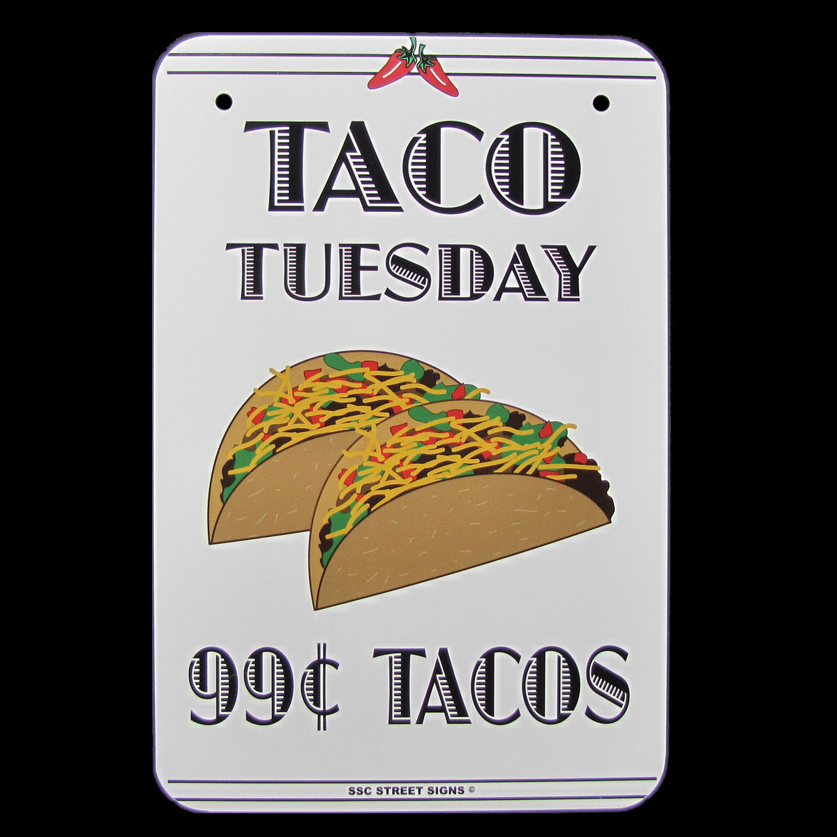 Treasure Gurus Taco Tuesday Kitchen Bar Food Menu Aluminum Alum Sign ...