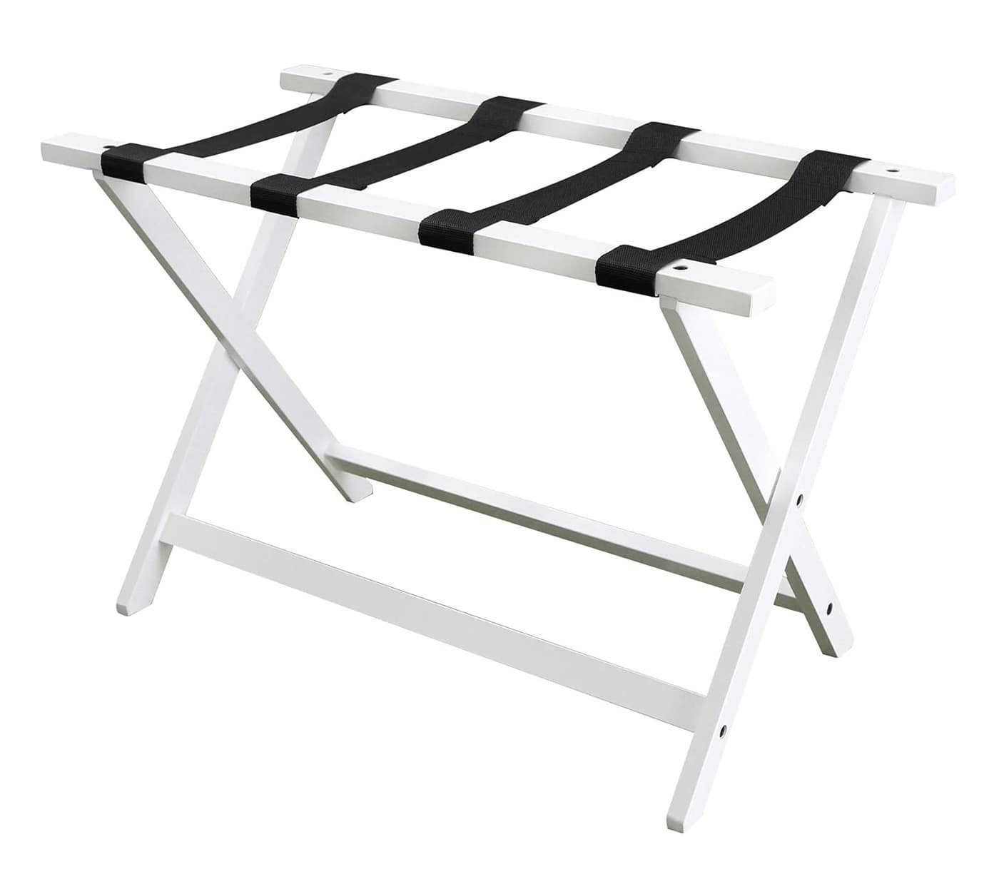 LEGIAT Substantial 30" Exceptionally - Wide Luggage Rack in White | Wayfair