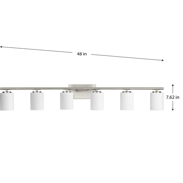 Lark Manor™ Asees 6-Light Etched Glass Modern Bath Vanity Light ...