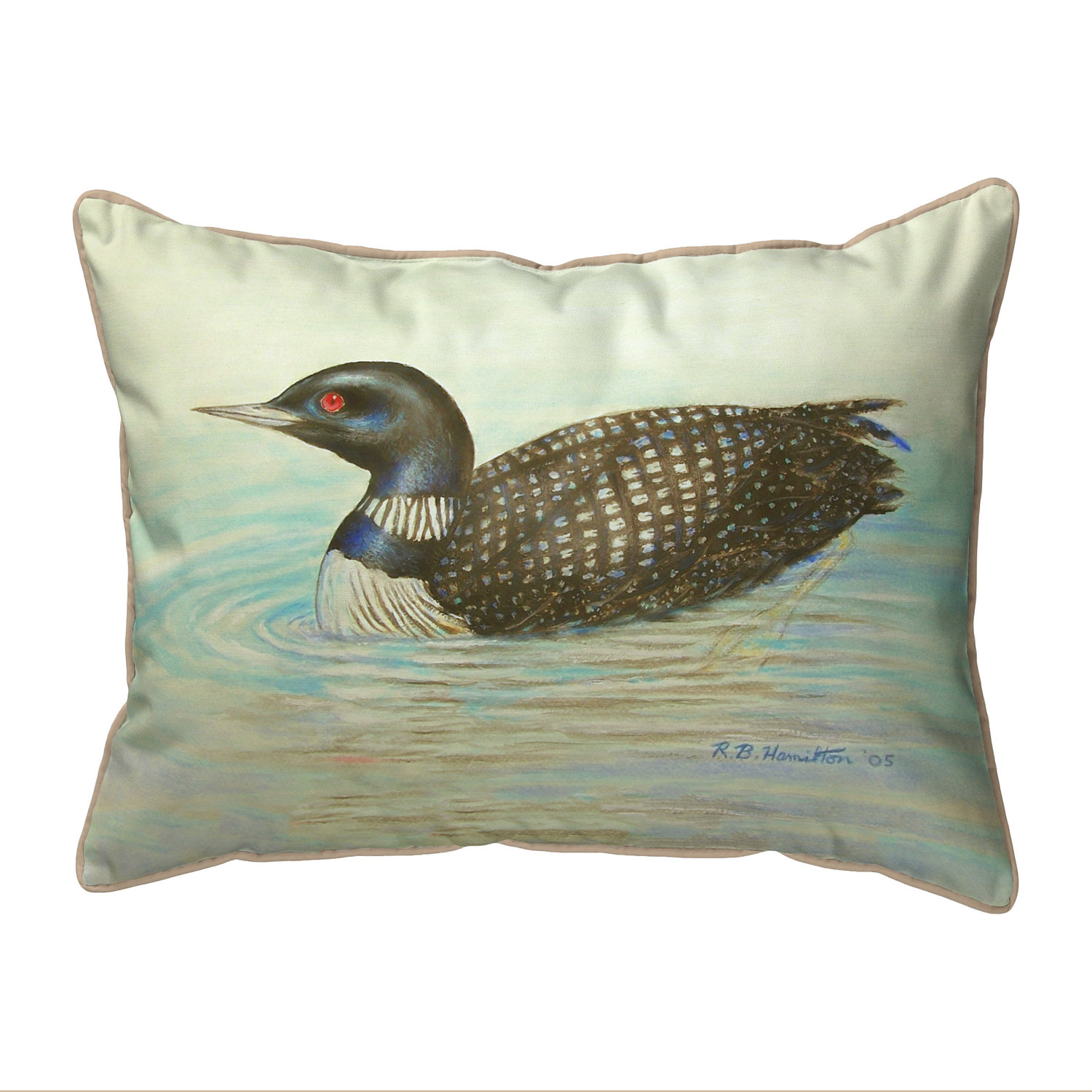 Betsy Drake Interiors Loon Loon Outdoor Rectangular Pillow Cover ...