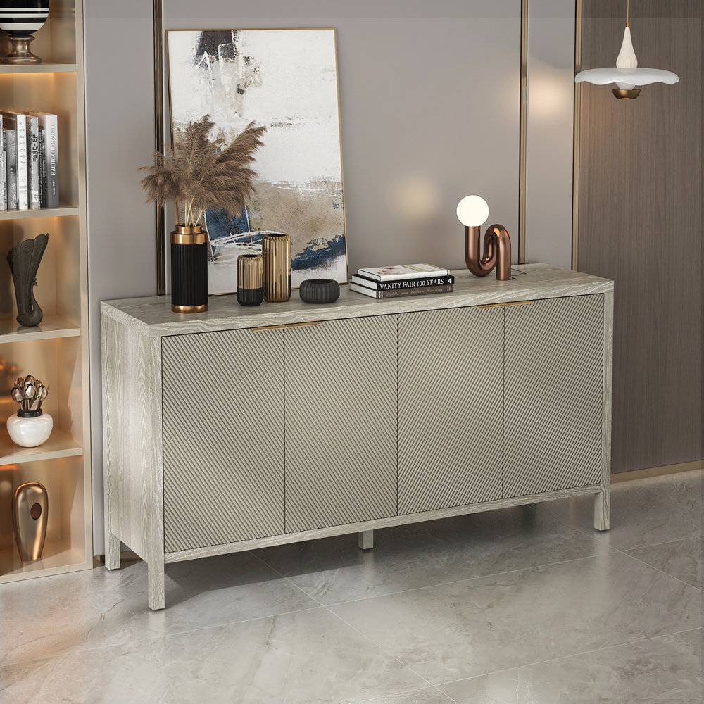 Bungalow Rose Storage Cabinet with Storage - Wayfair Canada