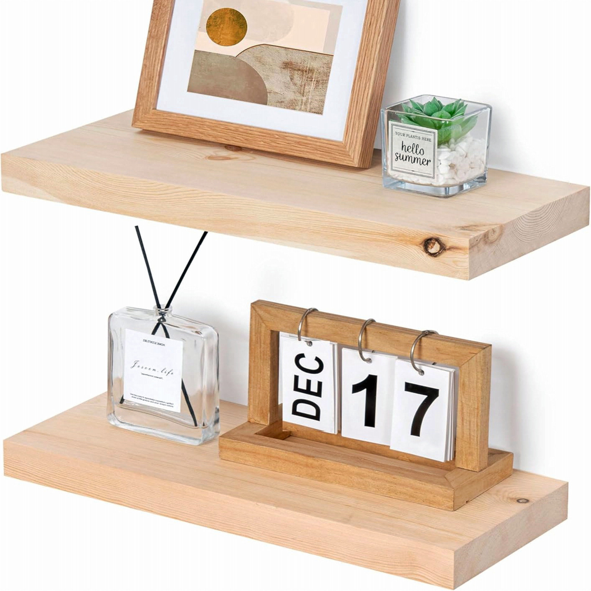 Hokku Designs Floating Shelves, Small Floating Shelves For Wall 16 Inch ...