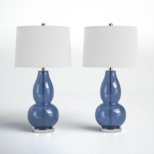 Farmhouse & Rustic Blue Table Lamps | Birch Lane