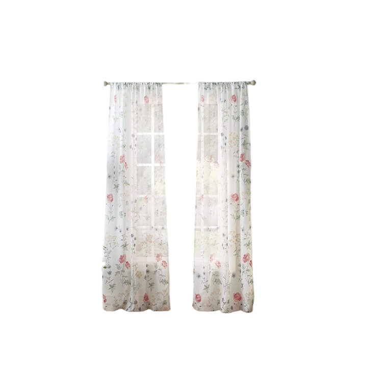 Winston Porter Emberleigh Polyester Semi-Sheer Panel Pair Pair ...