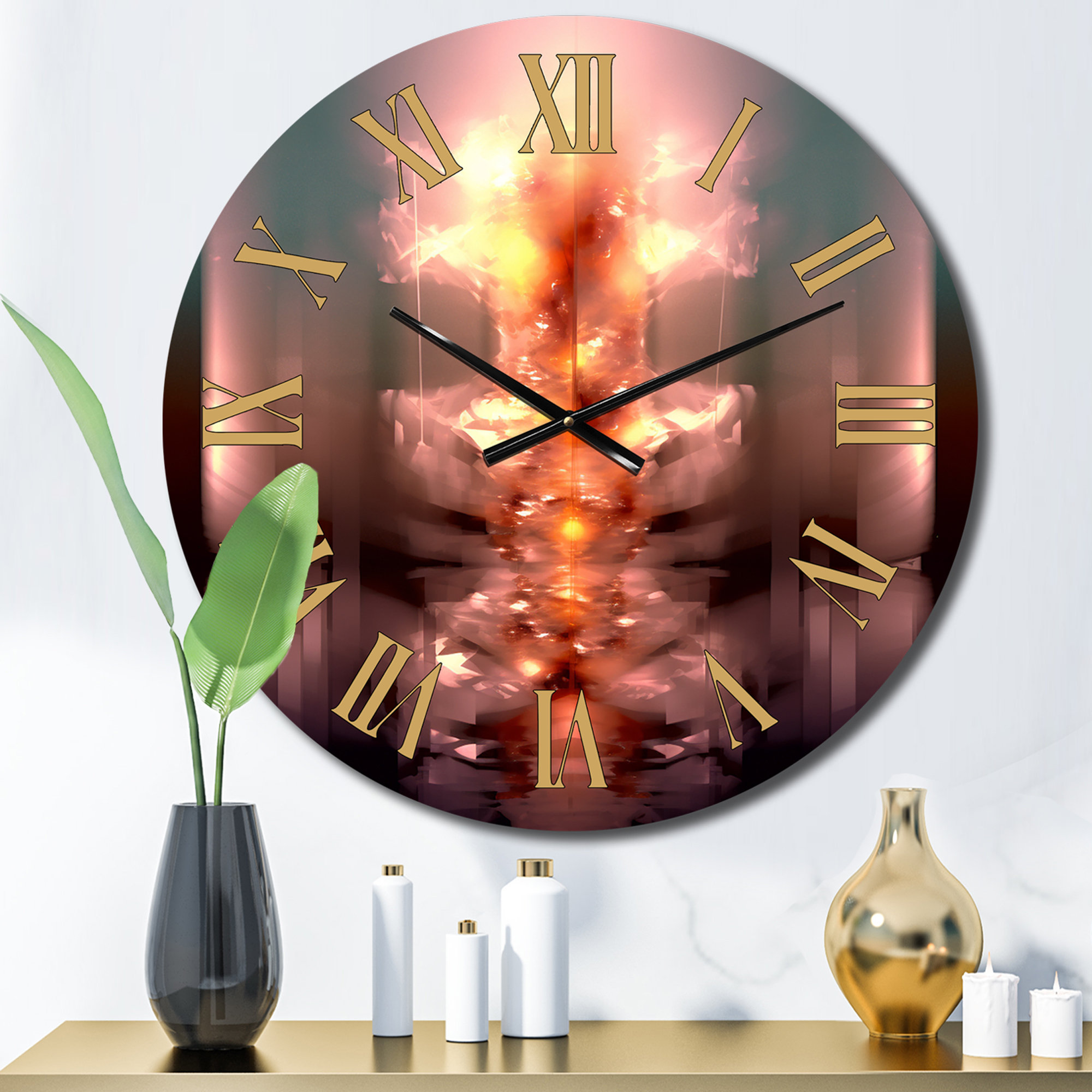 Design Art Ascencion Surrealistic Universe Rising Retro II Metal Wall ...