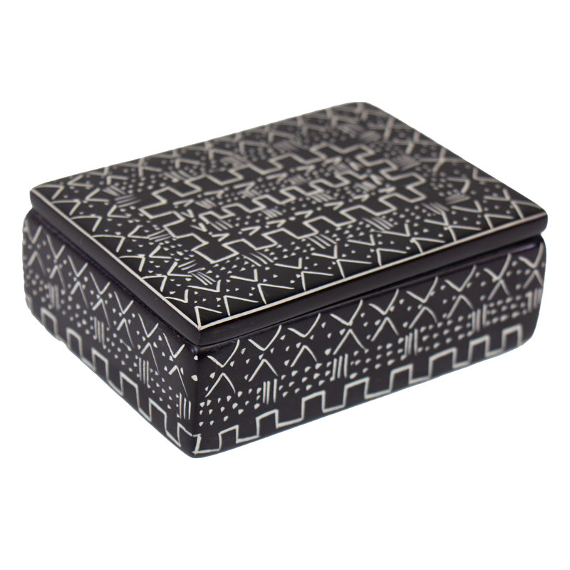Dakota Fields Carisse Soapstone Carved Decorative Box | Wayfair