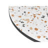 Dakota Fields Bistro Table ARTENA 60 cm 60 cm Terrazzo Effect Metal ...