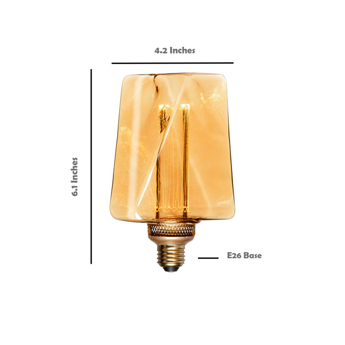 Next Glow 40 Watt Equivalent E26/Medium (Standard) Dimmable 2000K LED ...