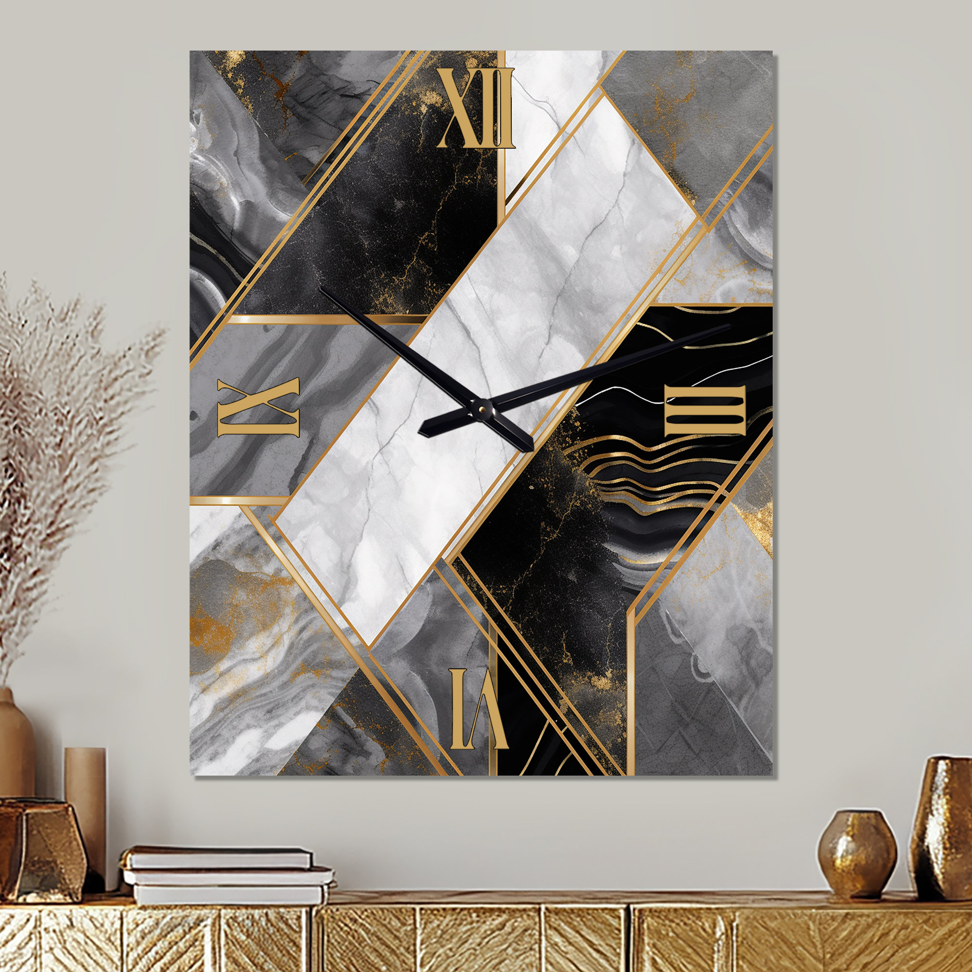 Design Art Marble Granite Agate With Touches Of Gold IV - Abstract ...