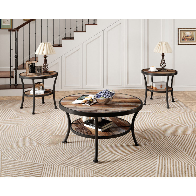 17 Stories Aderes 3 - Piece Living Room Table Set & Reviews | Wayfair