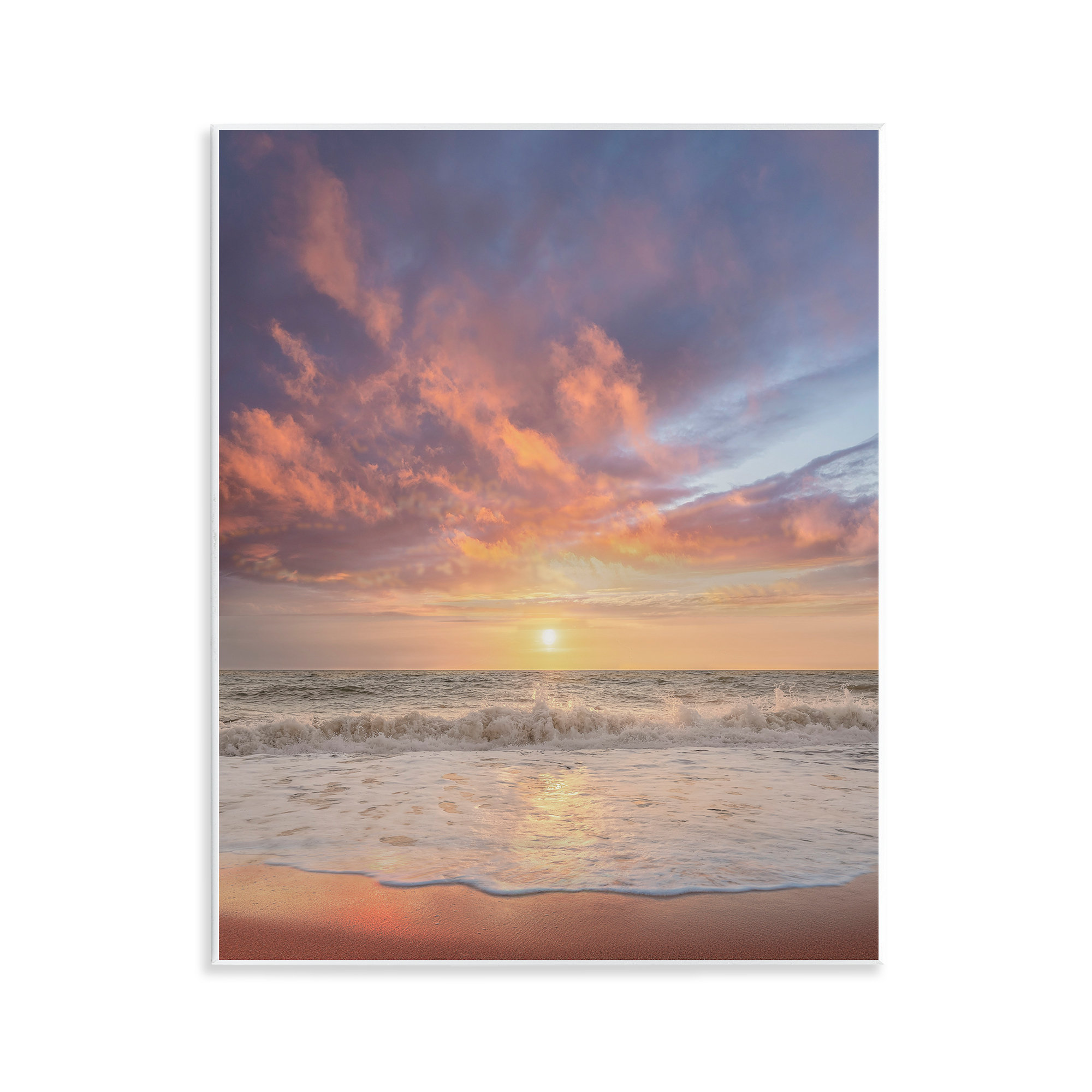 Highland Dunes Sunlit Clouds over Beach Wall Plaque, design by Mike ...