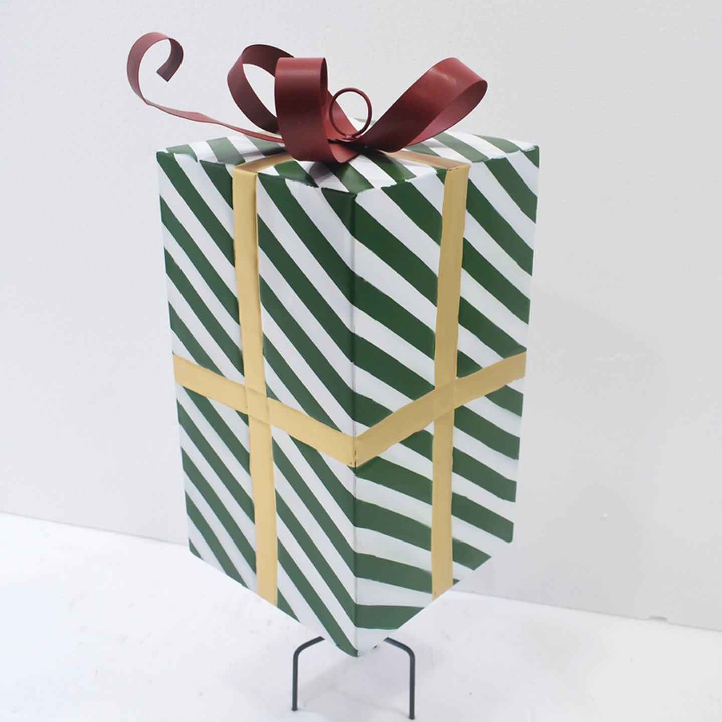 The Holiday Aisle® Striped Gift Box Christmas Garden Stake - Wayfair Canada