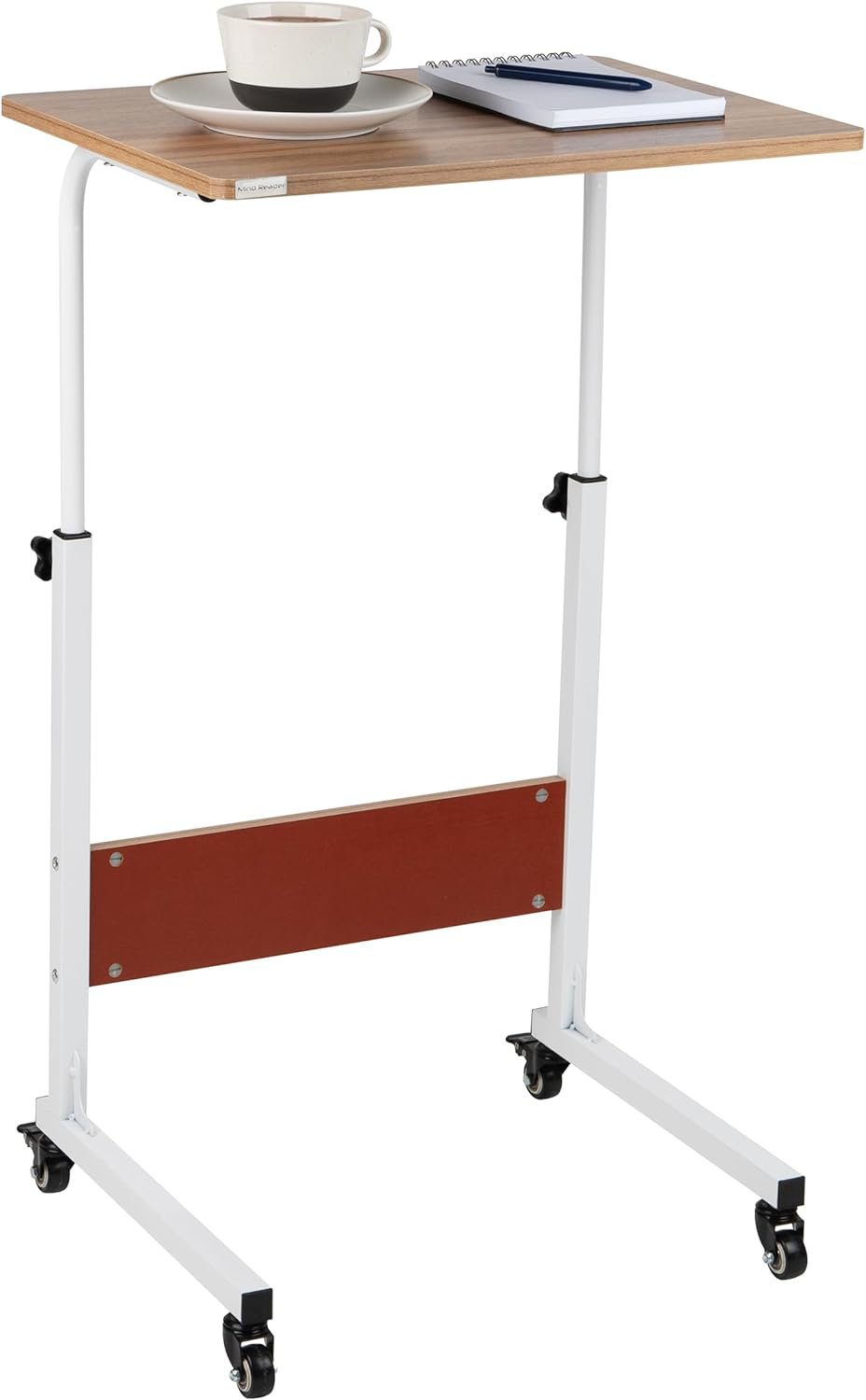 Ebern Designs Mobile Sit/Stand Laptop Desk, Adjustable, Lockable ...