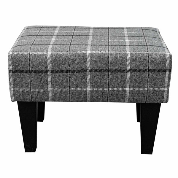 Beaumont 50cm Wide Rectangle Tartan Footstool Ottoman | Wayfair.co.uk