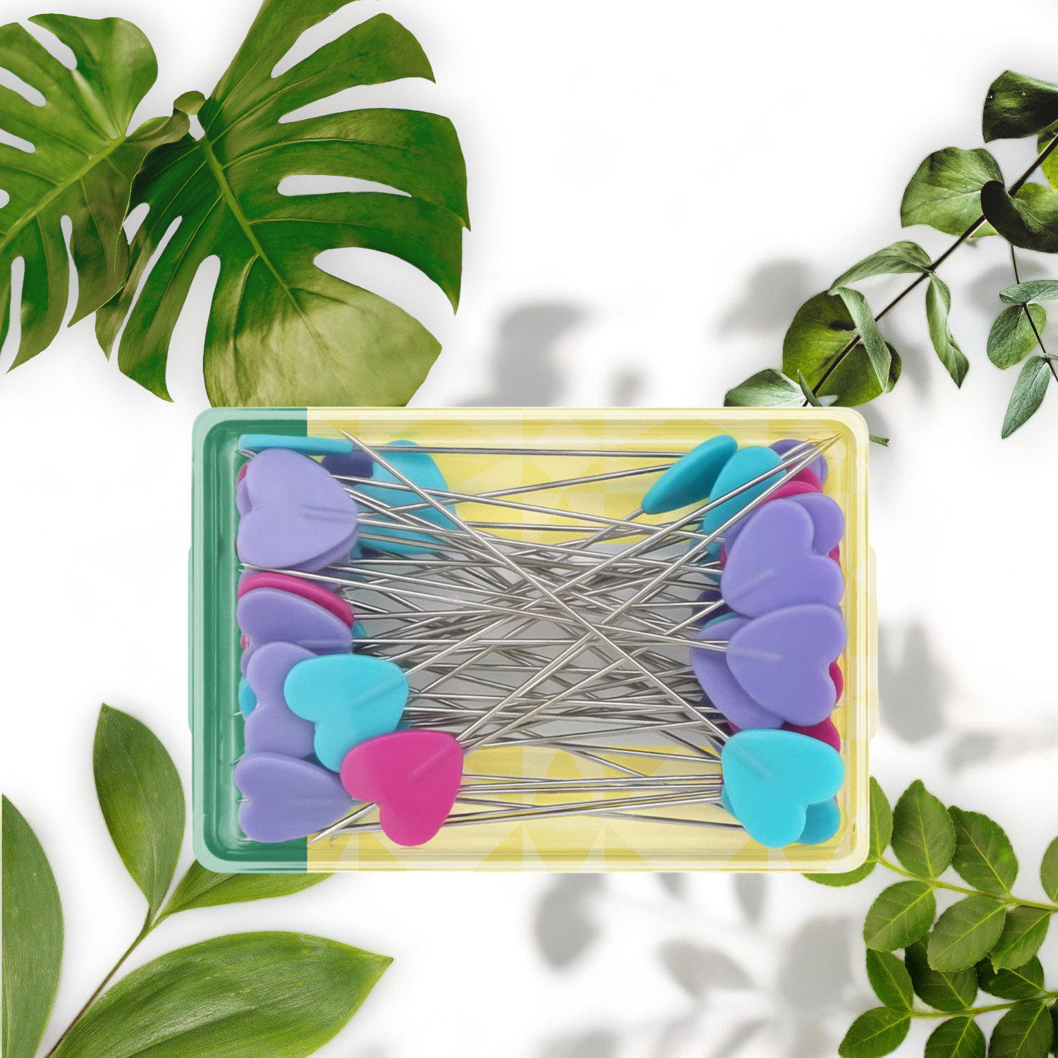 BRBCA 2-Inch Decorative Flat Head Pins 50-Count for Crafting Sewing ...