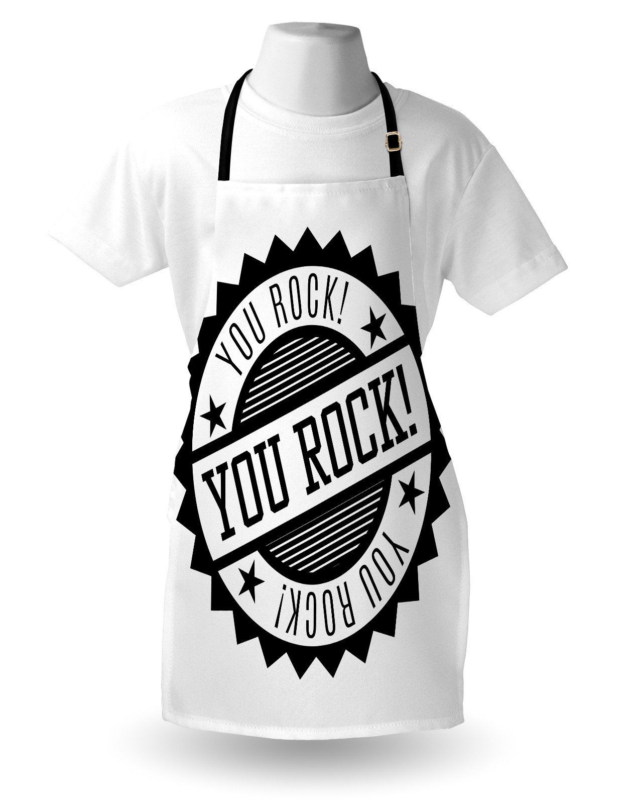 Dakota Fields You Rock Apron Unisex Ruffled Edges Stars Circle Adult ...