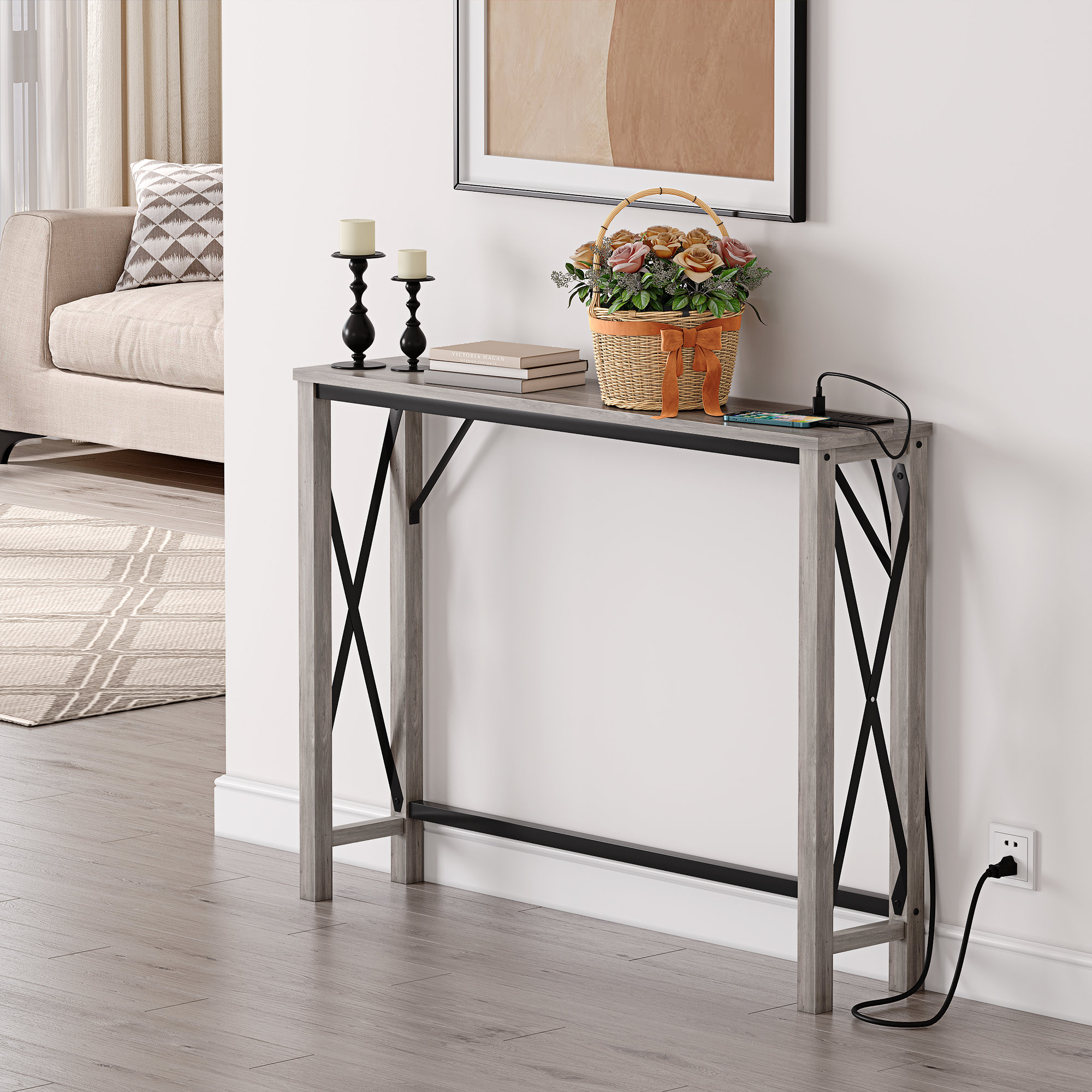 Gracie Oaks Walsie 9.2" Console Table - Wayfair Canada