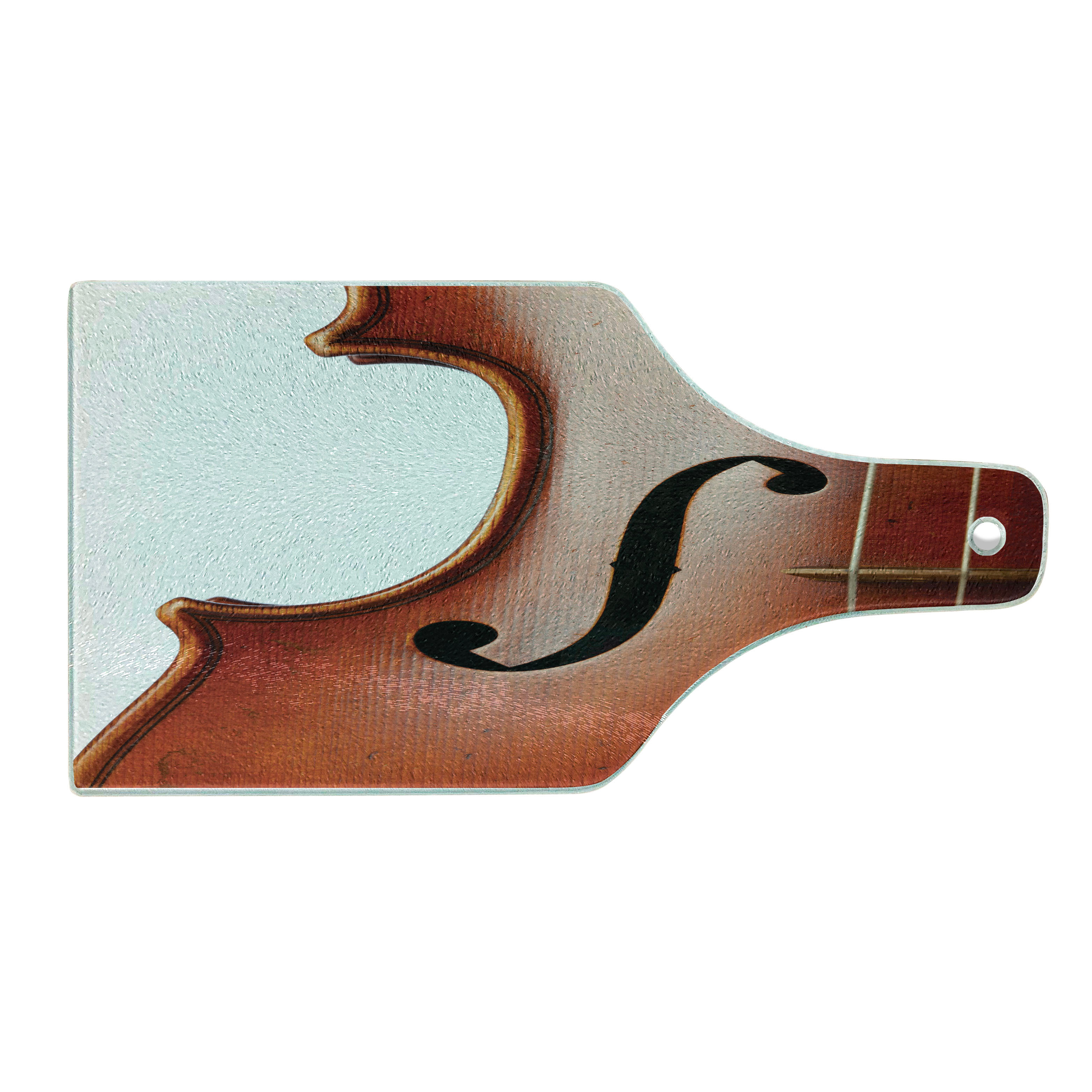 Ambesonne Cello Tempered Glass Cutting Board Macro Instrument ...