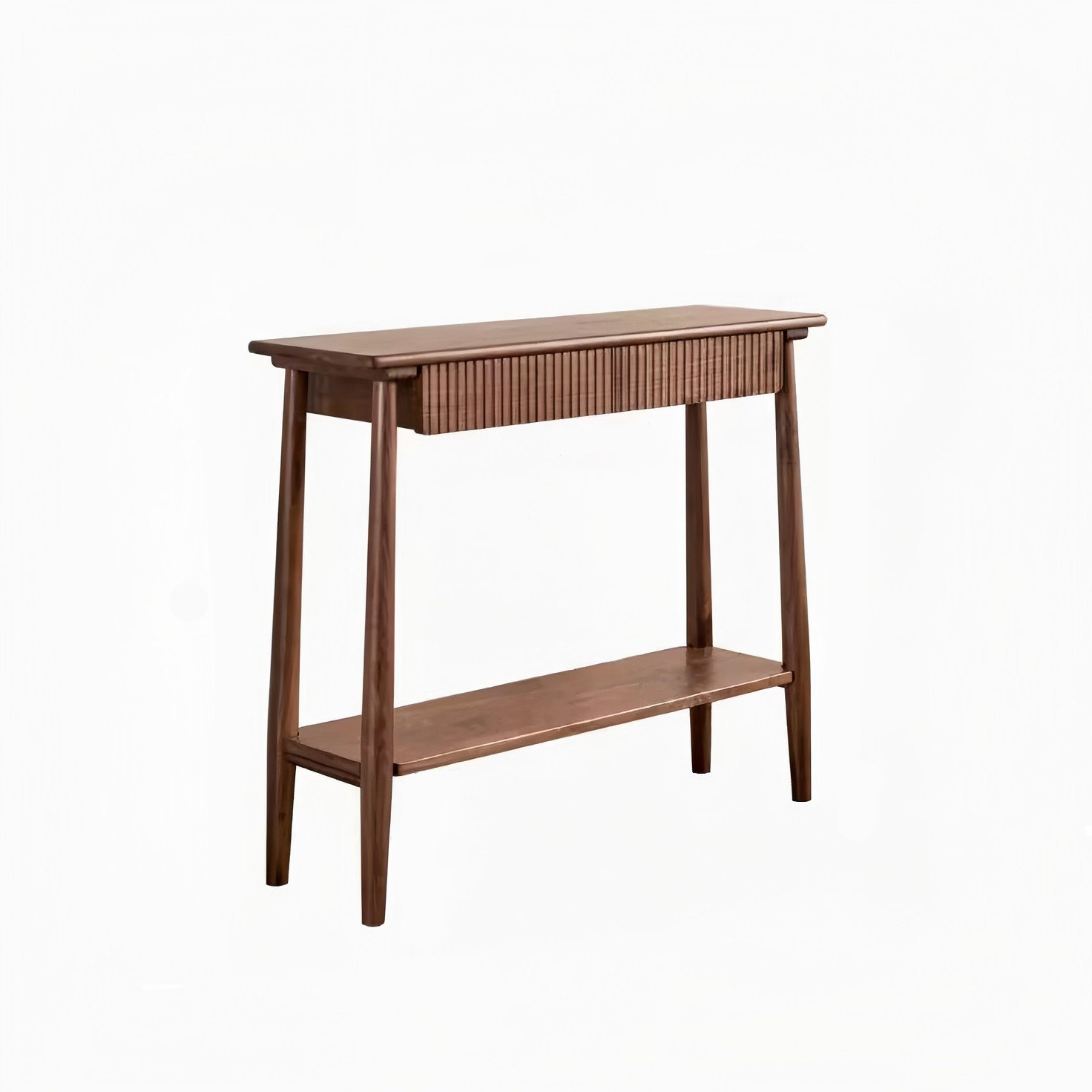 SINNOG Minimalist Decorative Rectangular Black Walnut Entryway Table ...