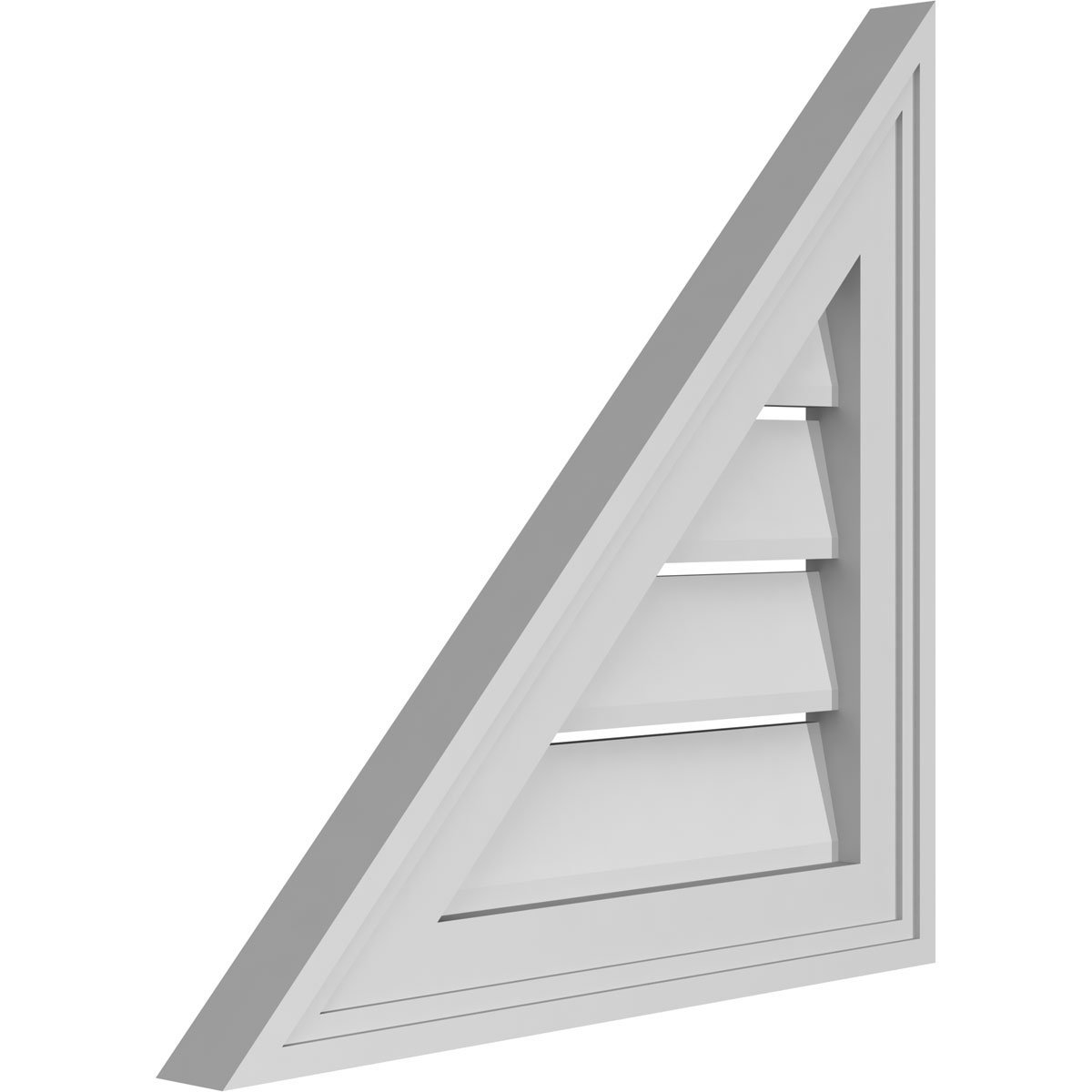 Ekena Millwork Triangle Left Side Surface Mount Urethane Functional ...