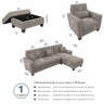 Red Barrel Studio® Right Hand Facing Modular Sofa & Chaise with Ottoman ...