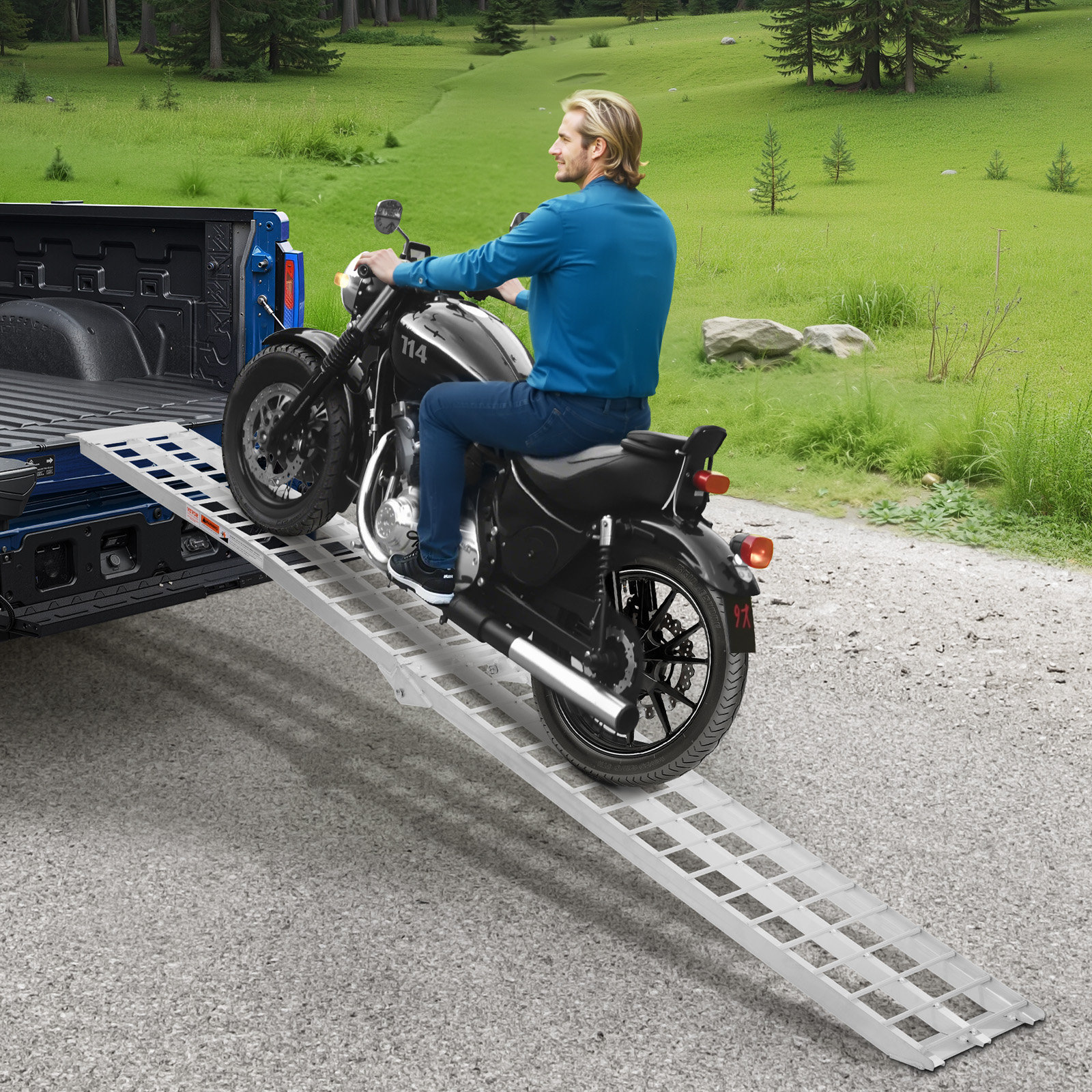 Stellweilan Tessberg 600 lbs Aluminum Ramps 1Pcs Heavy-duty Loading ...