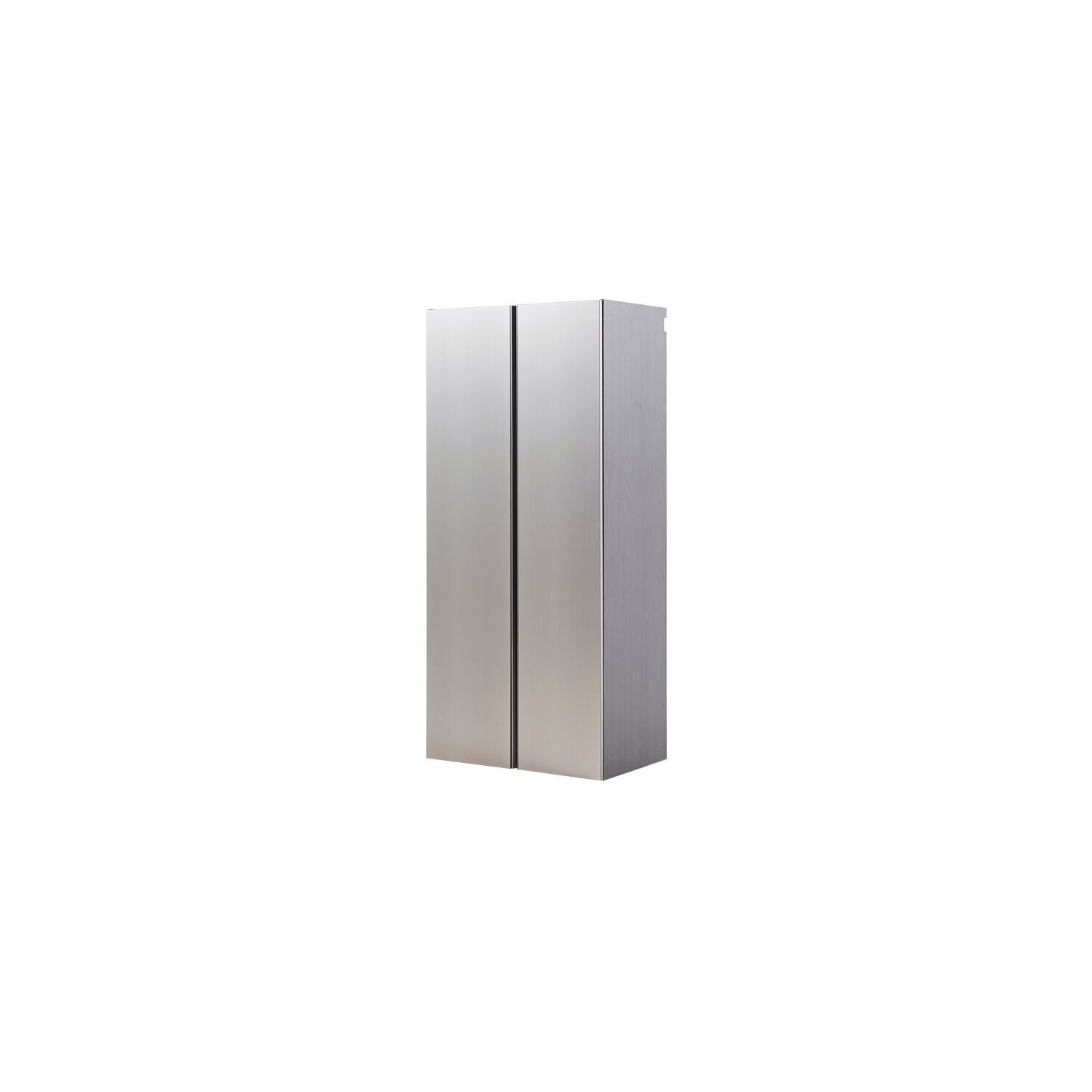 Latitude Run® Wall Mounted Wood Utility Cabinet in Metallic Gray Finish ...