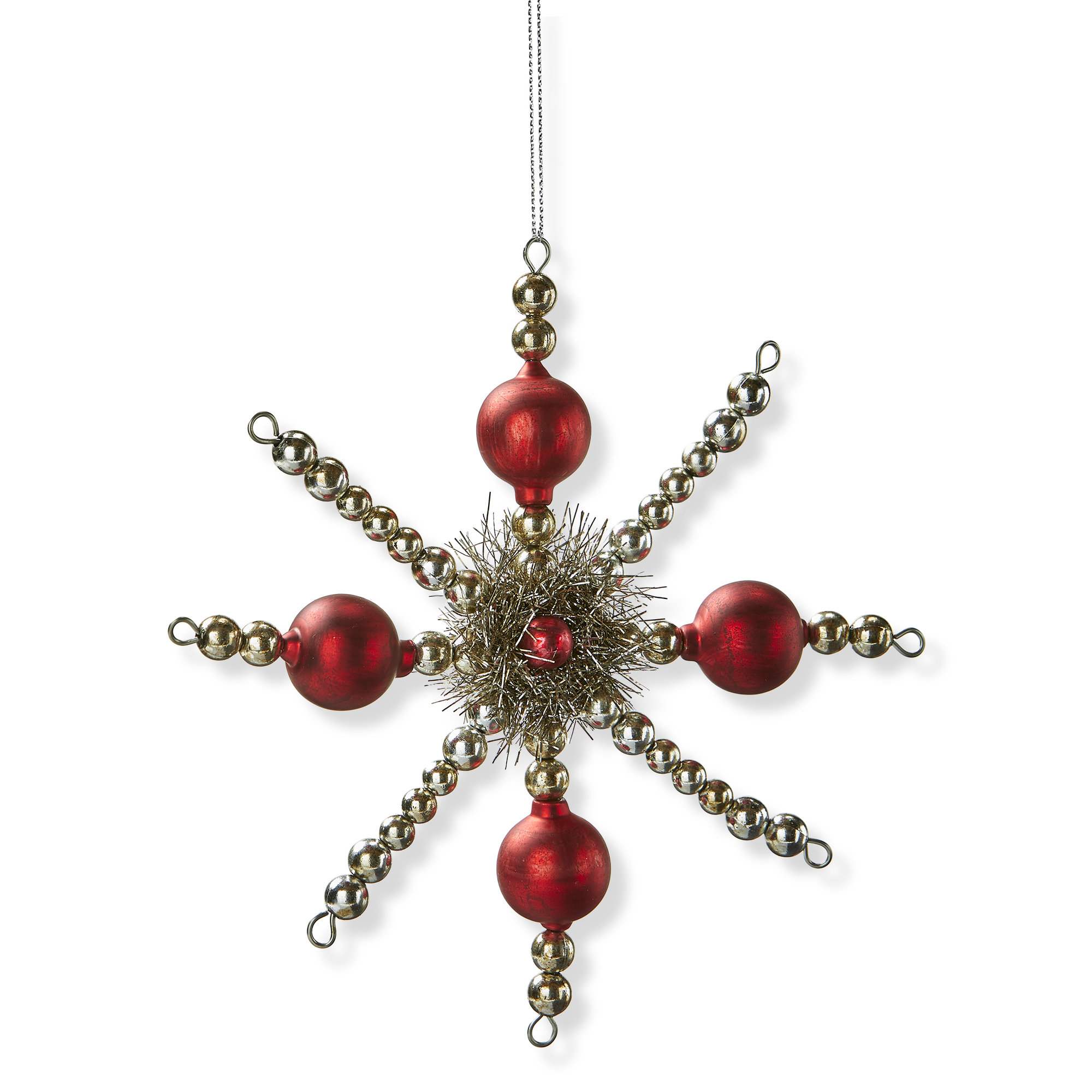 The Holiday Aisle® Tinsel Star Ornament | Wayfair