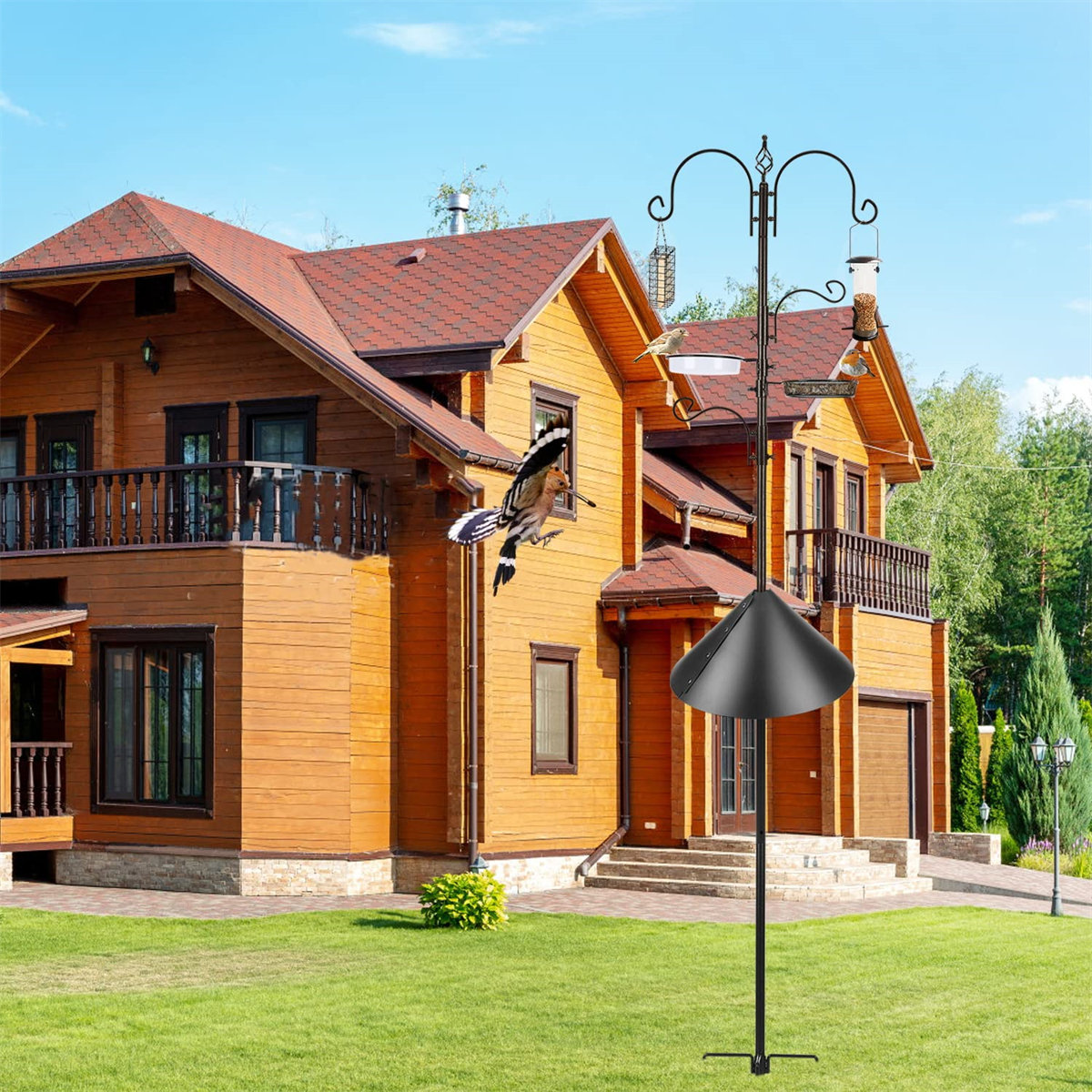 Lark Manor™ Wild Bird Feeder Hanging Kit With Squirrel Guard Baffle ...